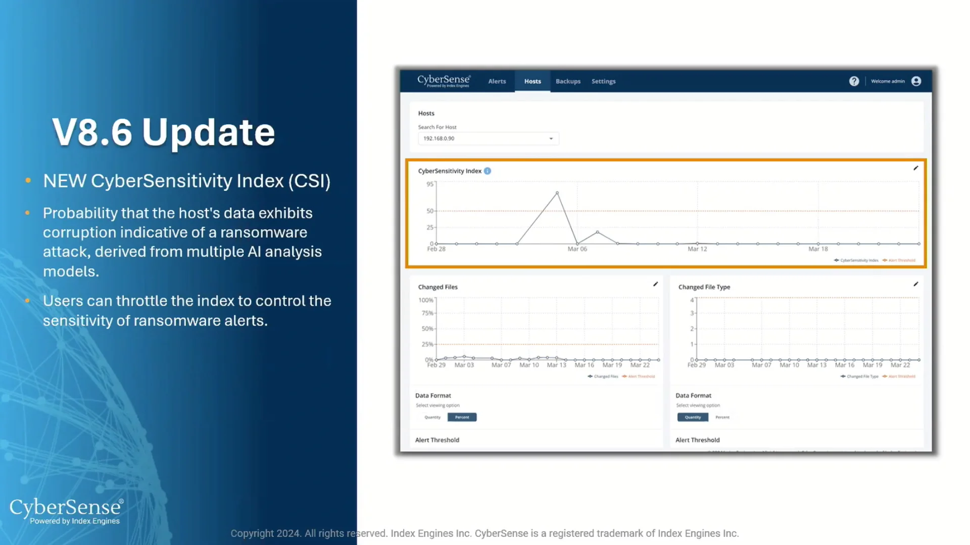 Index Engines CyberSense Version 8.6 Update on Vimeo