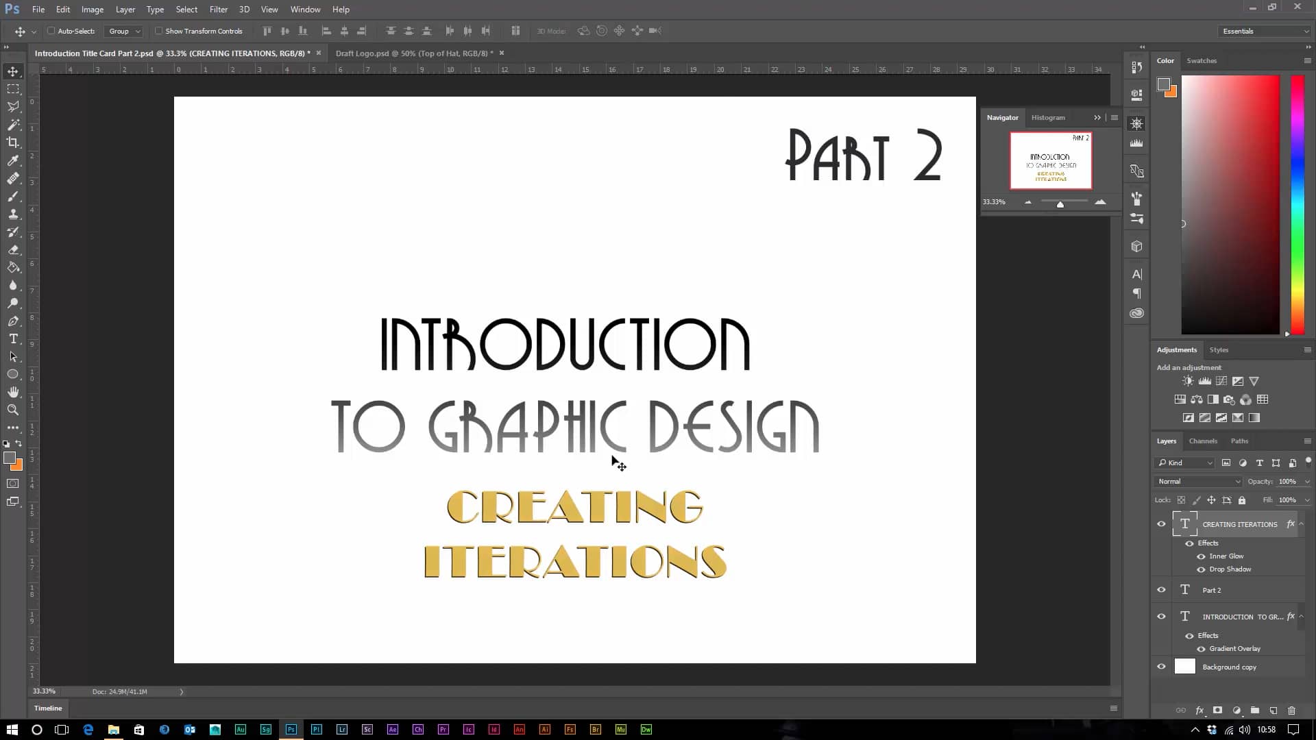 Creating Iterations on Vimeo