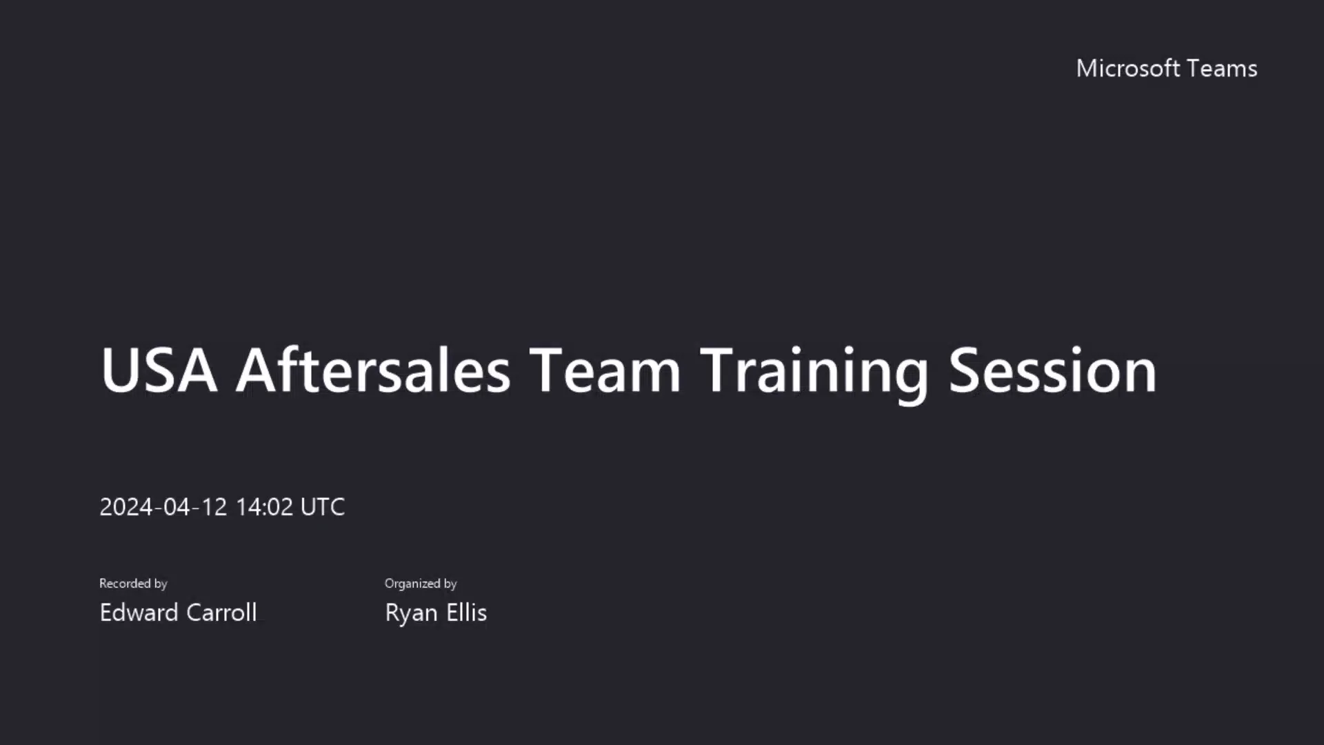 Model G AGA - Training Session 12.04.24