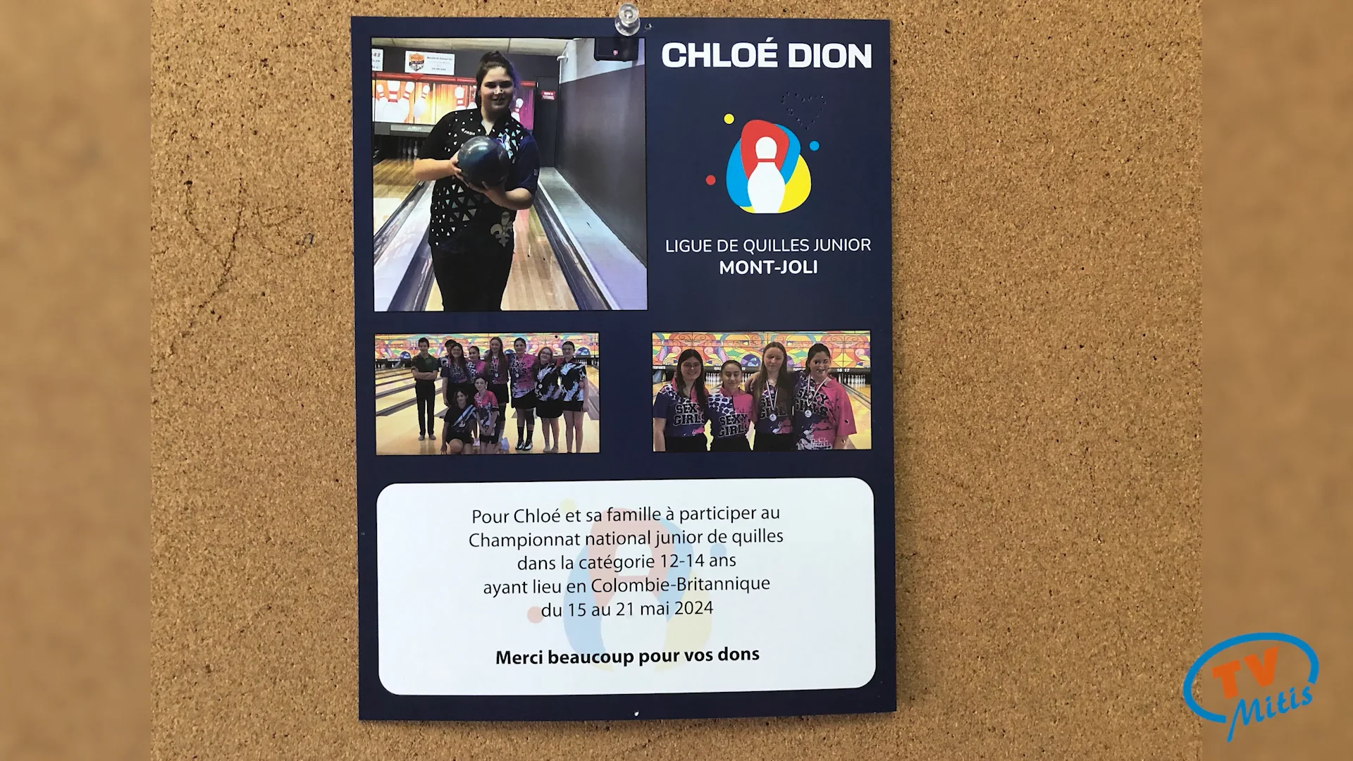 Chloé Dion - participante au championnat canadien de quilles 12042024 ...