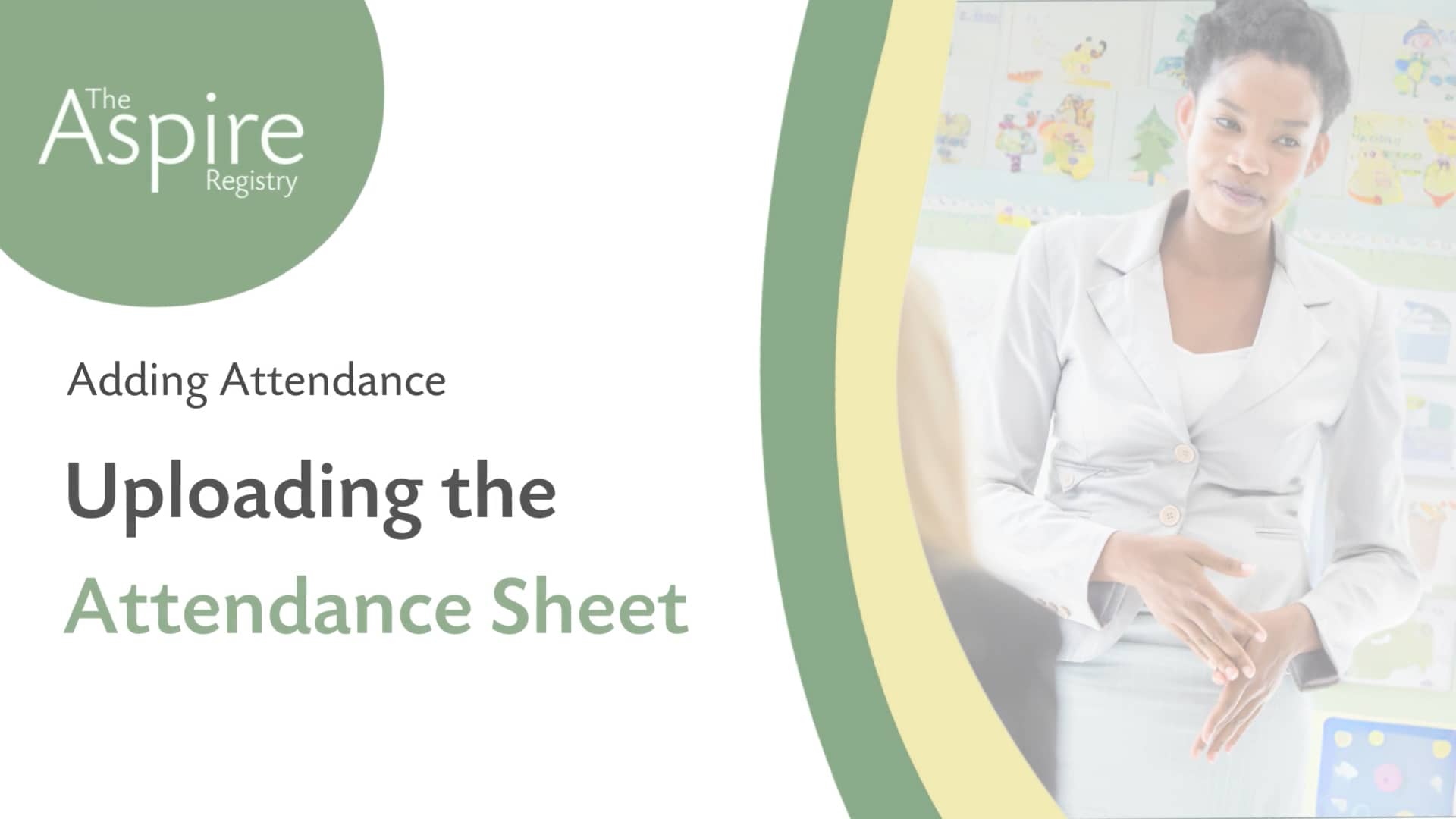 Uploading the Attendance Sheet on Vimeo