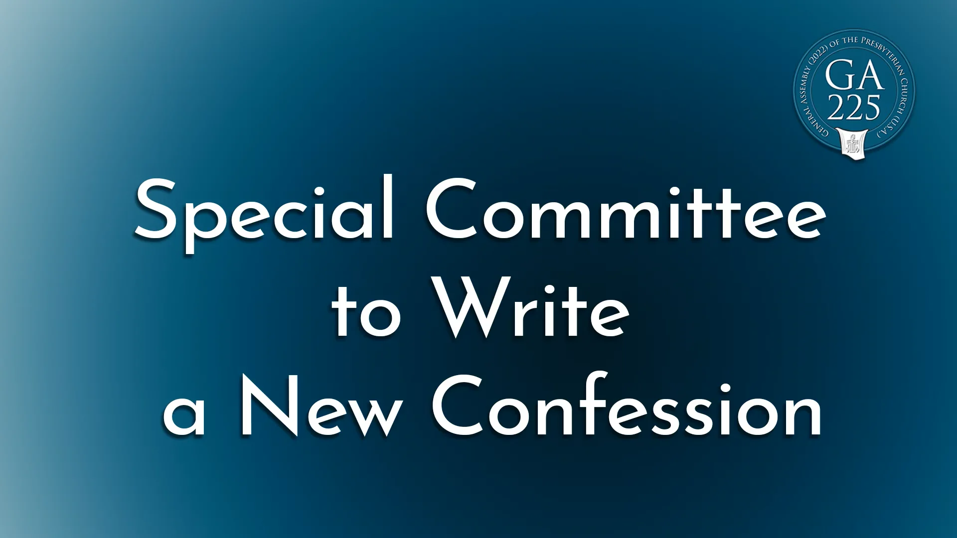 Special Committee to Write a New Confession on Vimeo