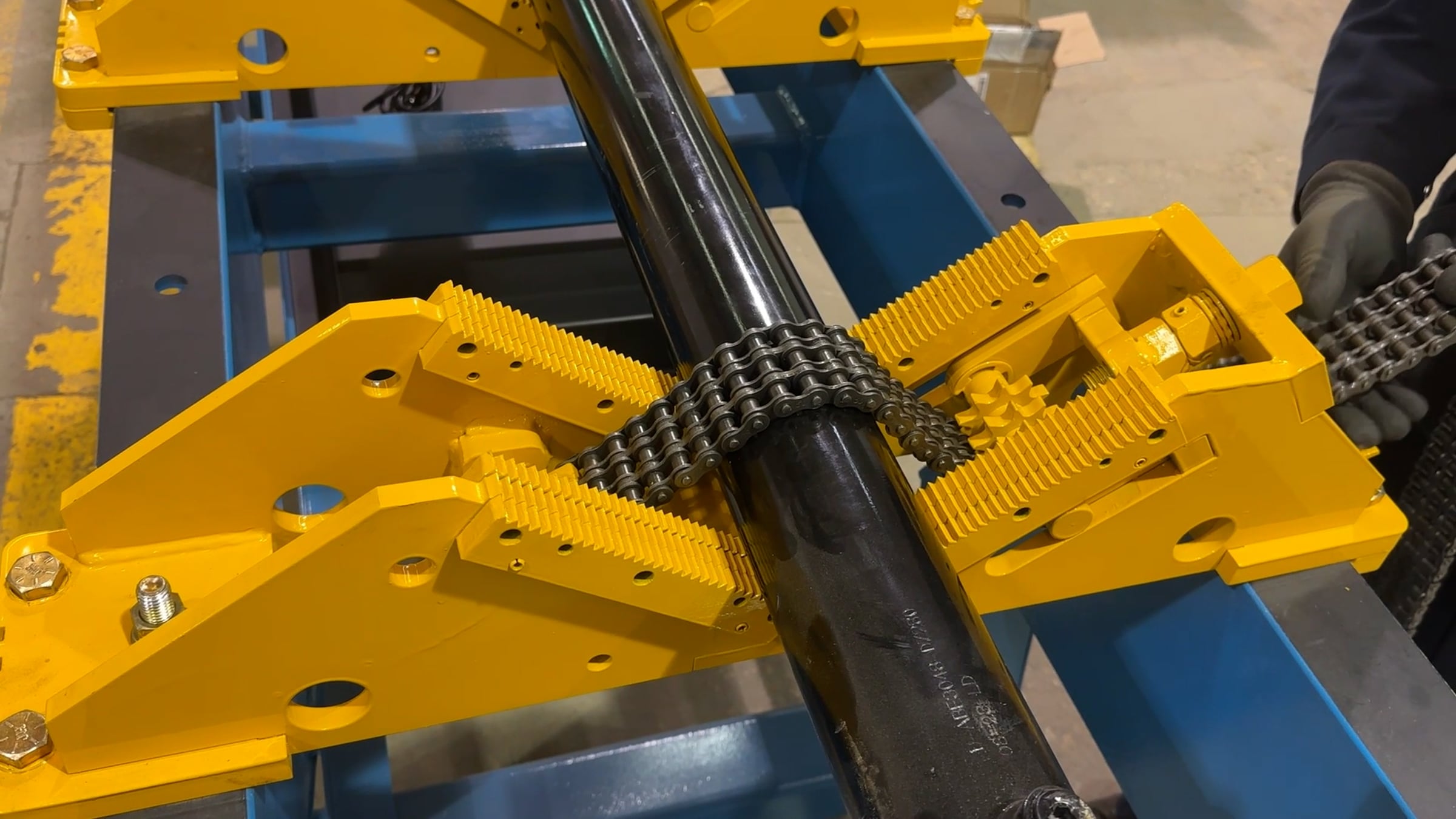 Hydraulic Cylinder Chain Vise