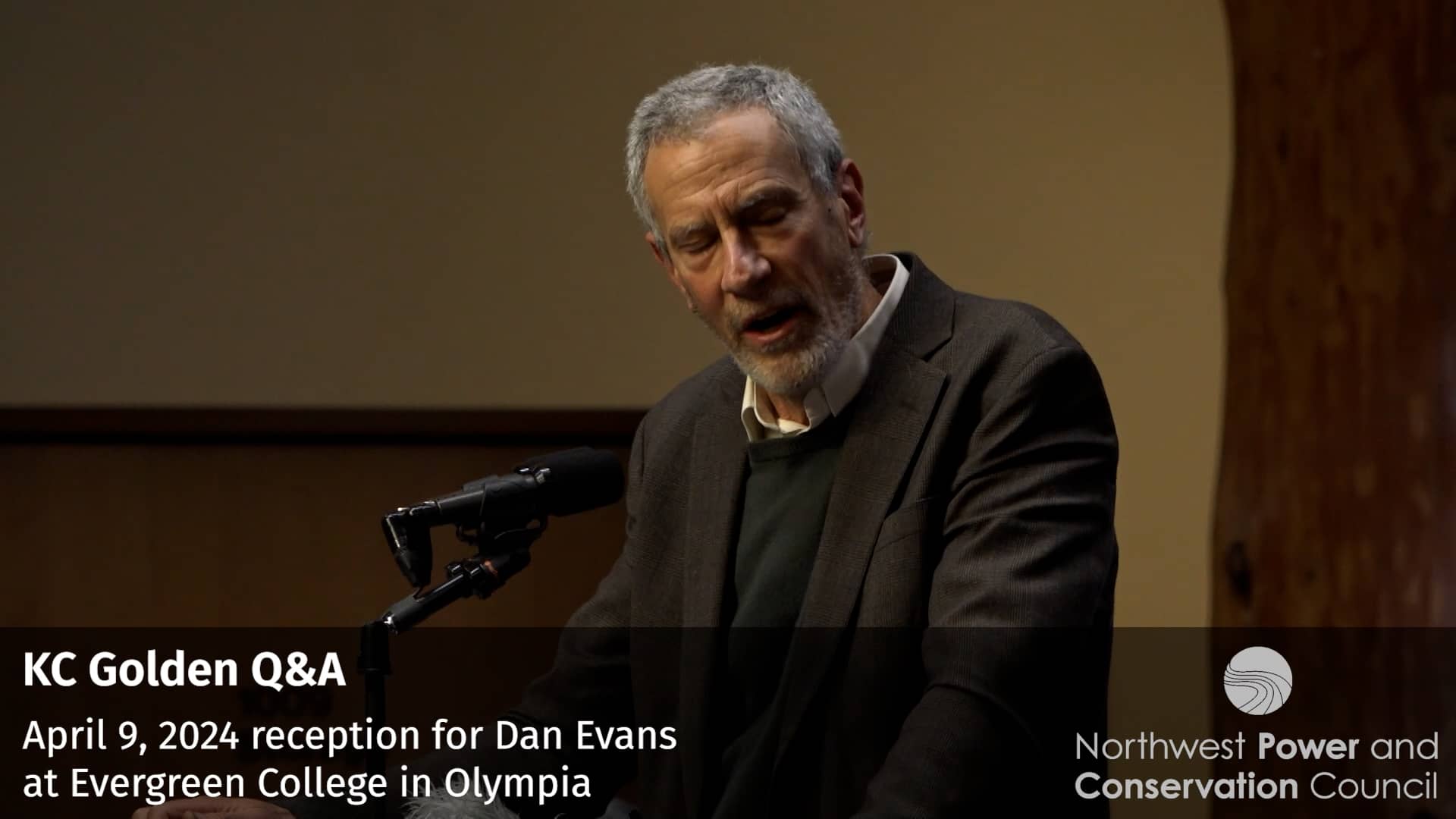 Dan Evans reception short clip: KC Golden Q&A on Vimeo