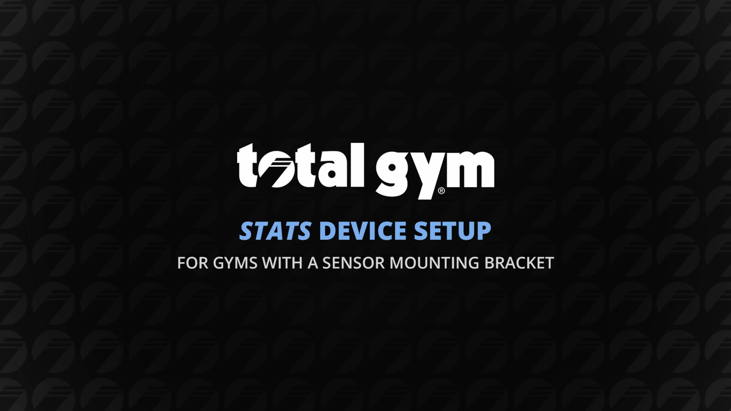 Total Gym STATS Setup for TOTAL GYM EVOLVE Only | Videos & Movies on Vimeo