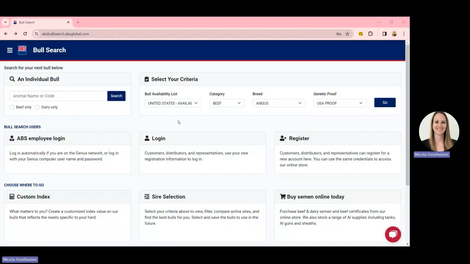 Beef Team Videos - How To Use ABS Bull Search on Vimeo