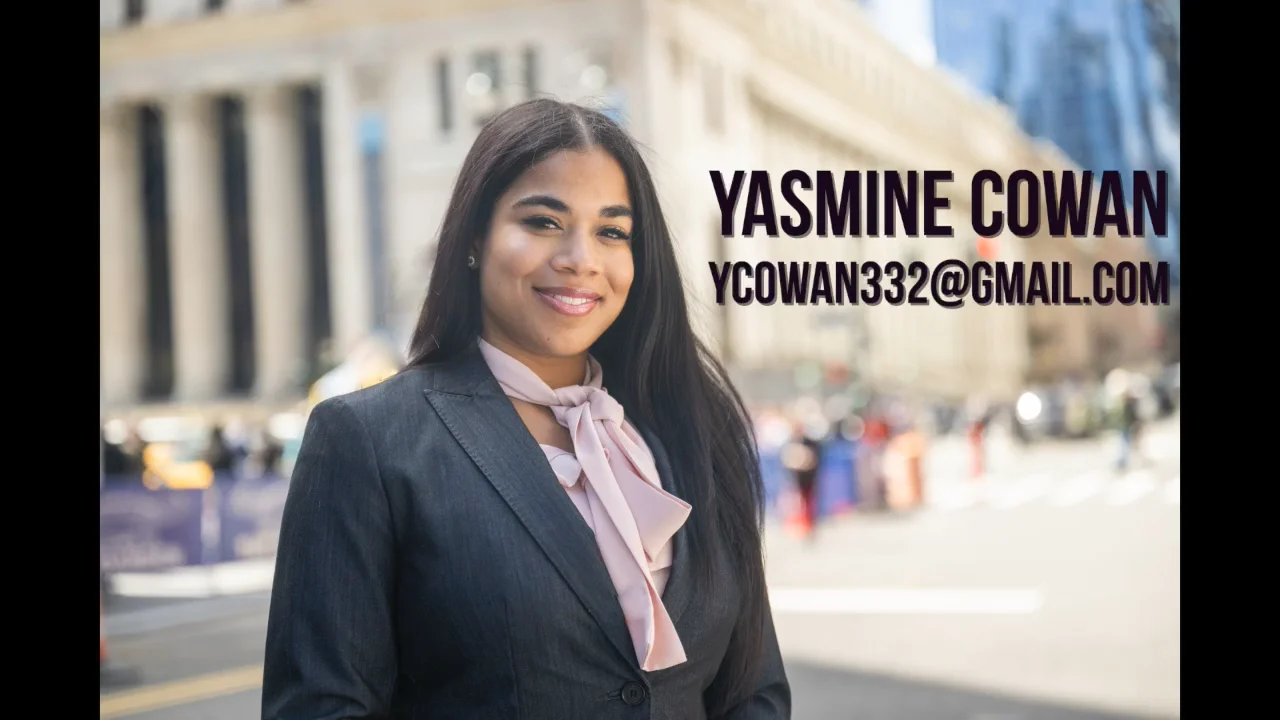 Newscaster Yasmine Cowan on Vimeo
