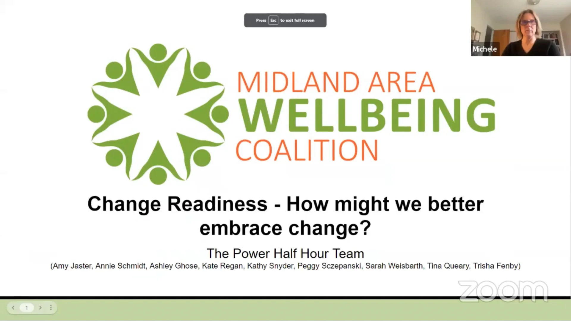Power Half Hour - Midland Area Wellbeing Coalition - Apr 17 2024 4:15 session