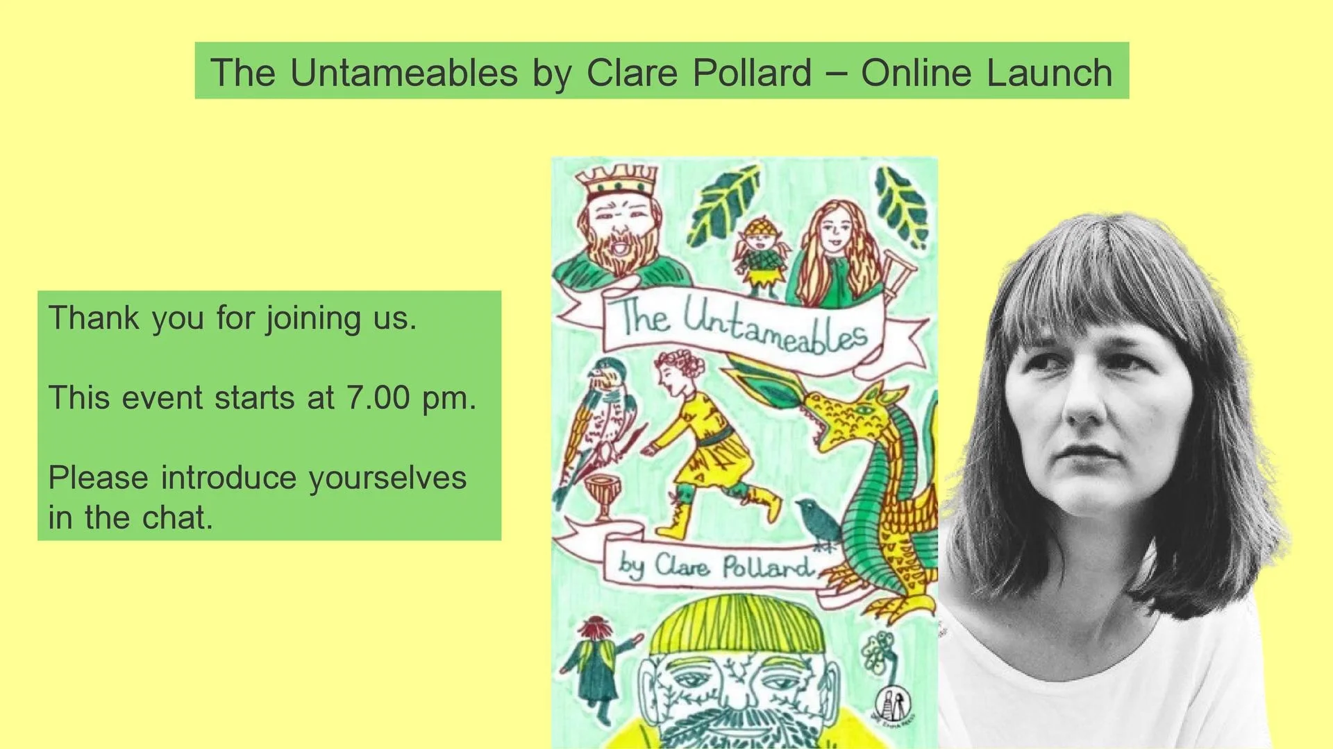 An evening with Clare Pollard on Vimeo