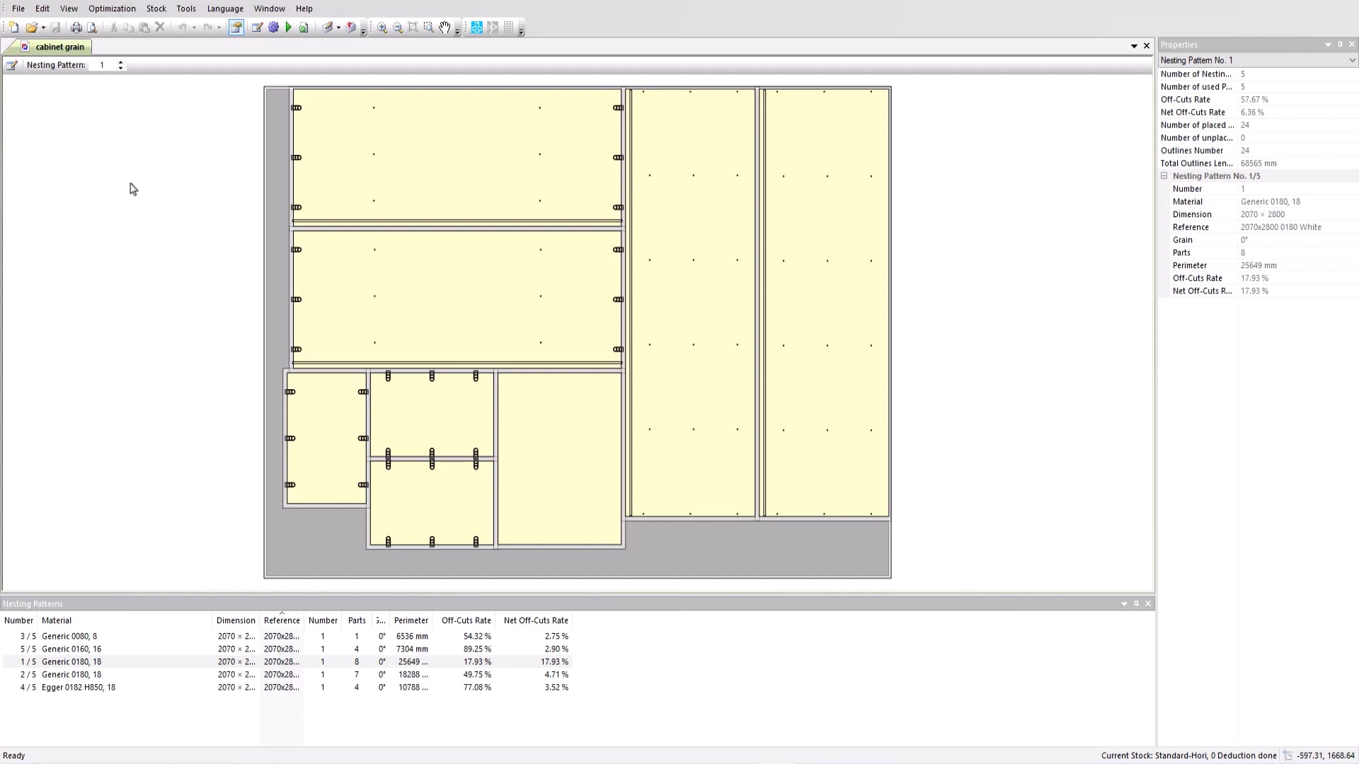 PolyBoard presentation - OptiNest nesting optimization of a cabinet ...
