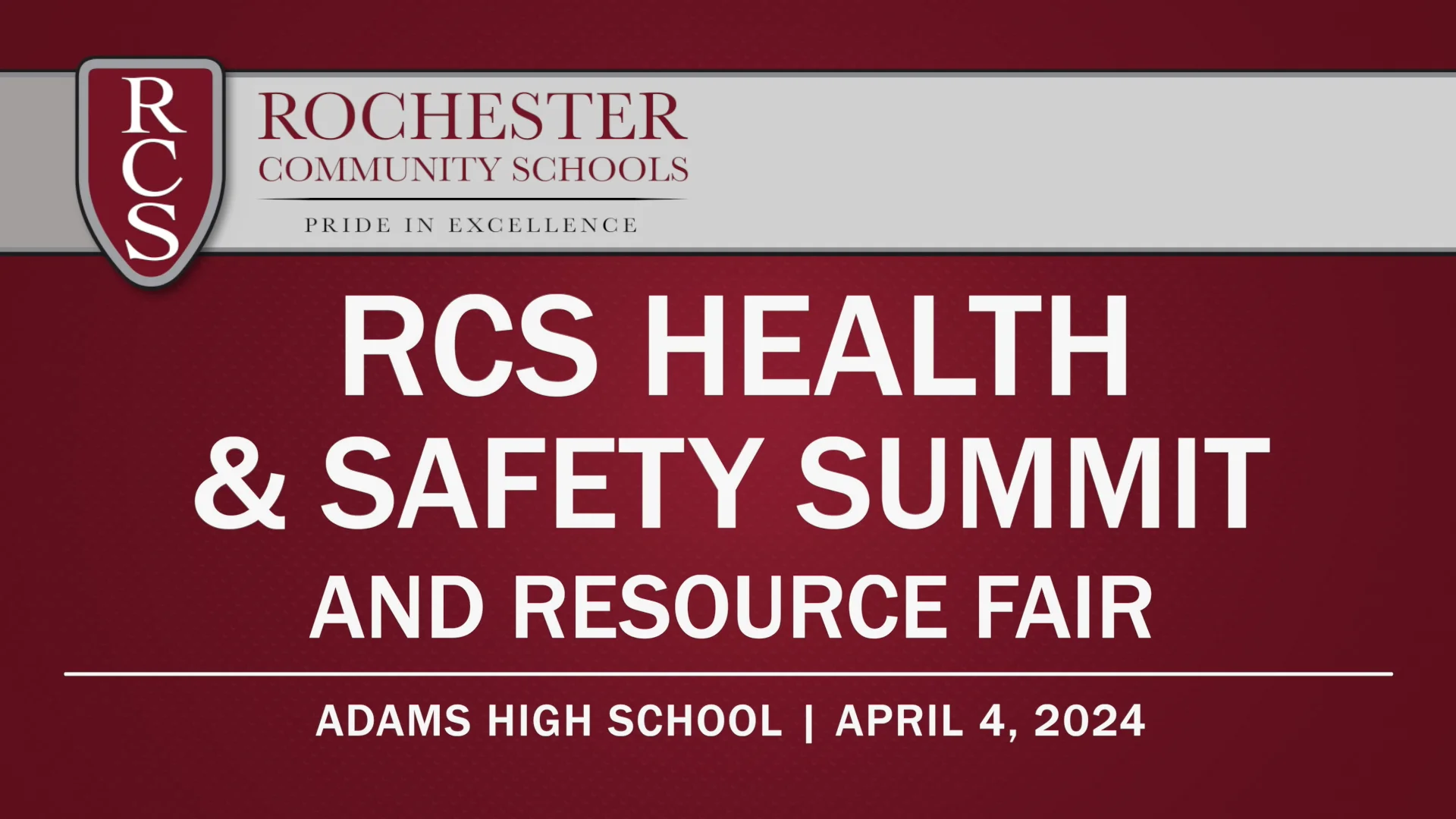 RCS Health & Safety Summit, April 4, 2024