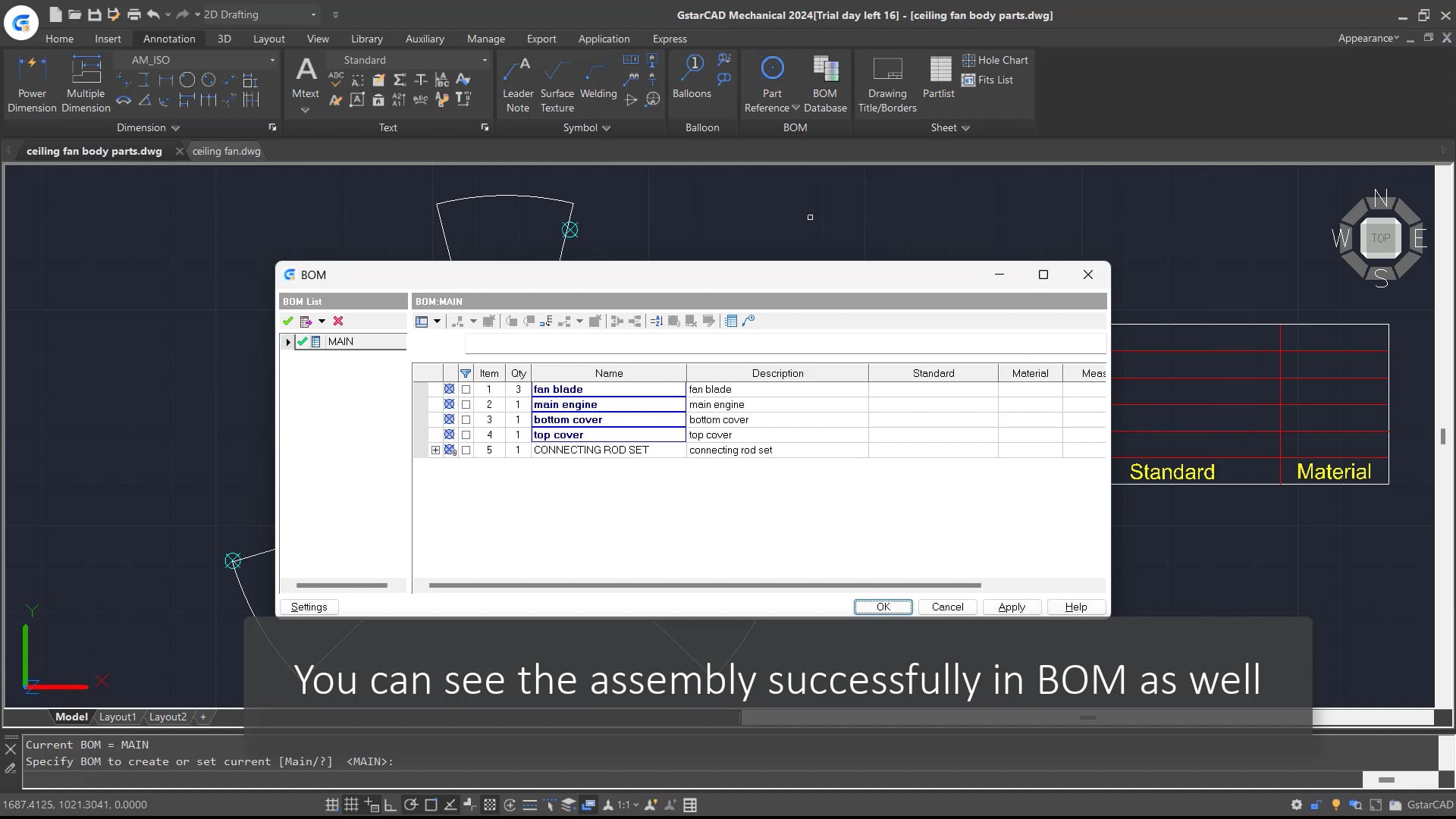Assembly - Assembly-related functions in BOM