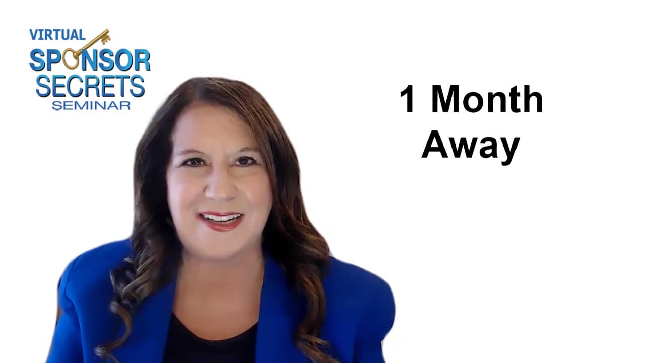 Sponsor Secrets-1 Month Away on Vimeo