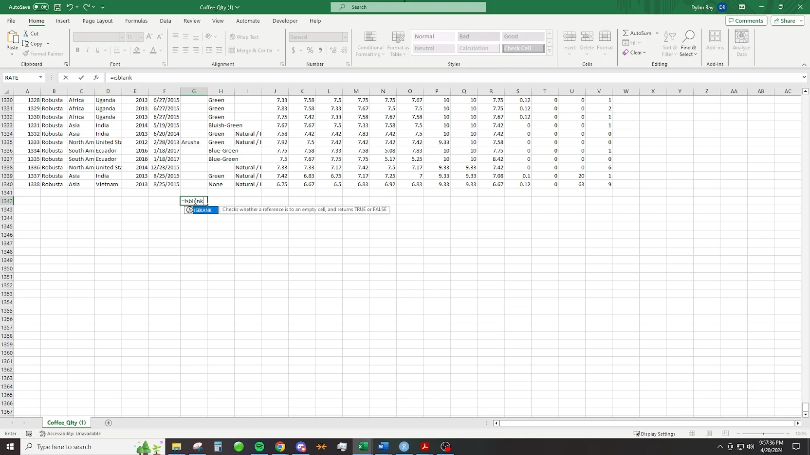 Weird Excel bug on Vimeo