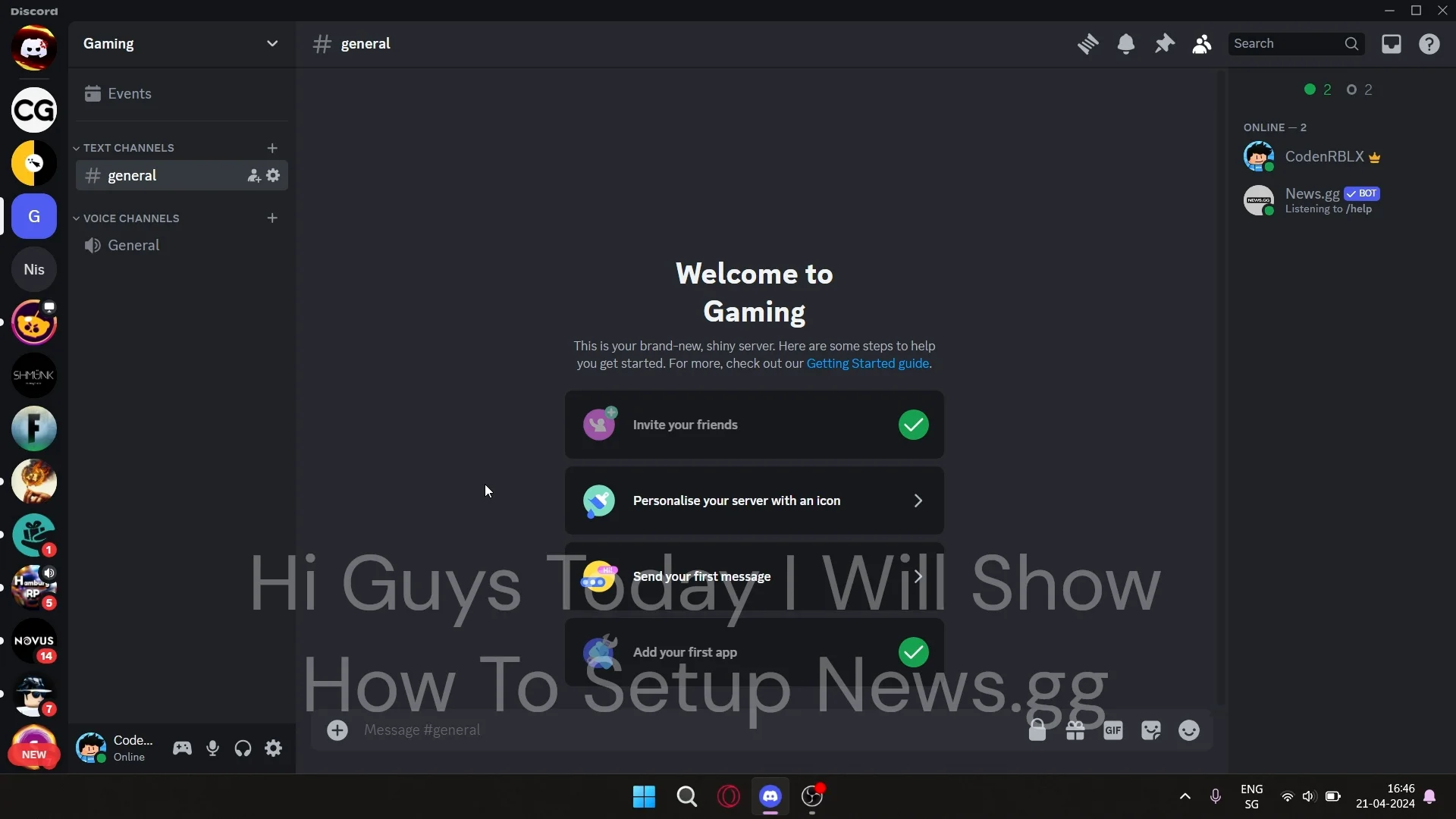 News.gg Discord Bot Setup!!(2024) on Vimeo