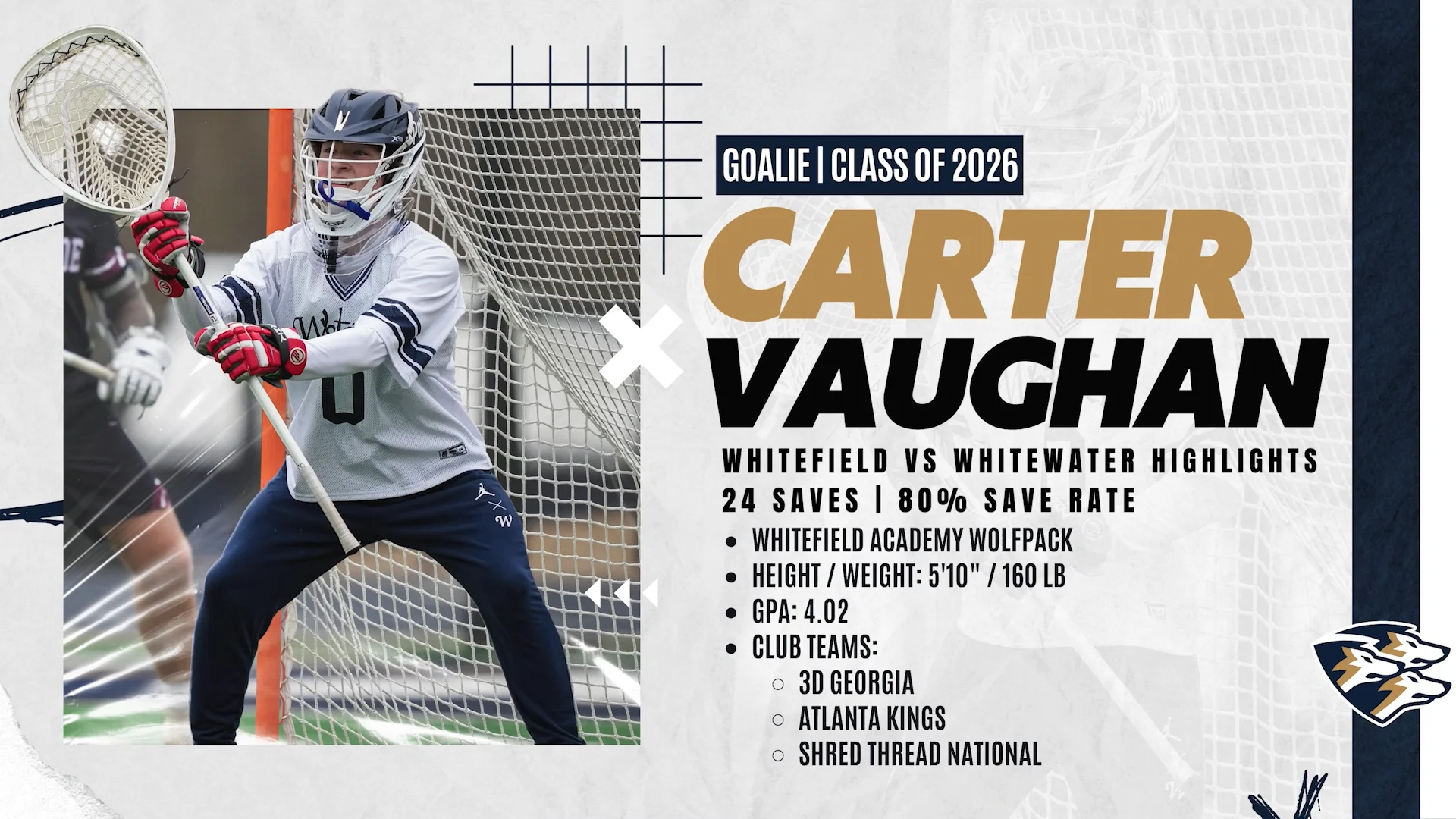 Carter Vaughan, Class of 2026 vs. Whitewater 2024 Highlights on Vimeo