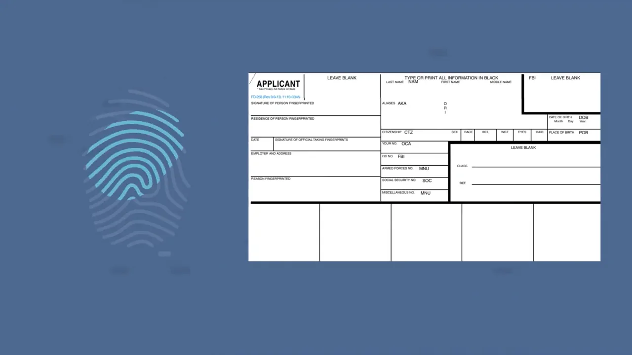 How To Fill Out an FD-258 Fingerprint Card