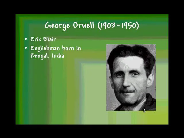 Introduction to George Orwell & Animal Farm