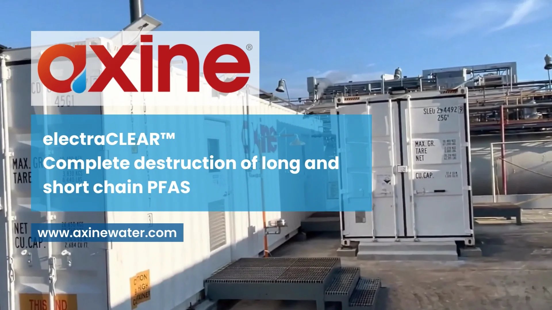 Axine's electraCLEAR™ complete PFAS destruction