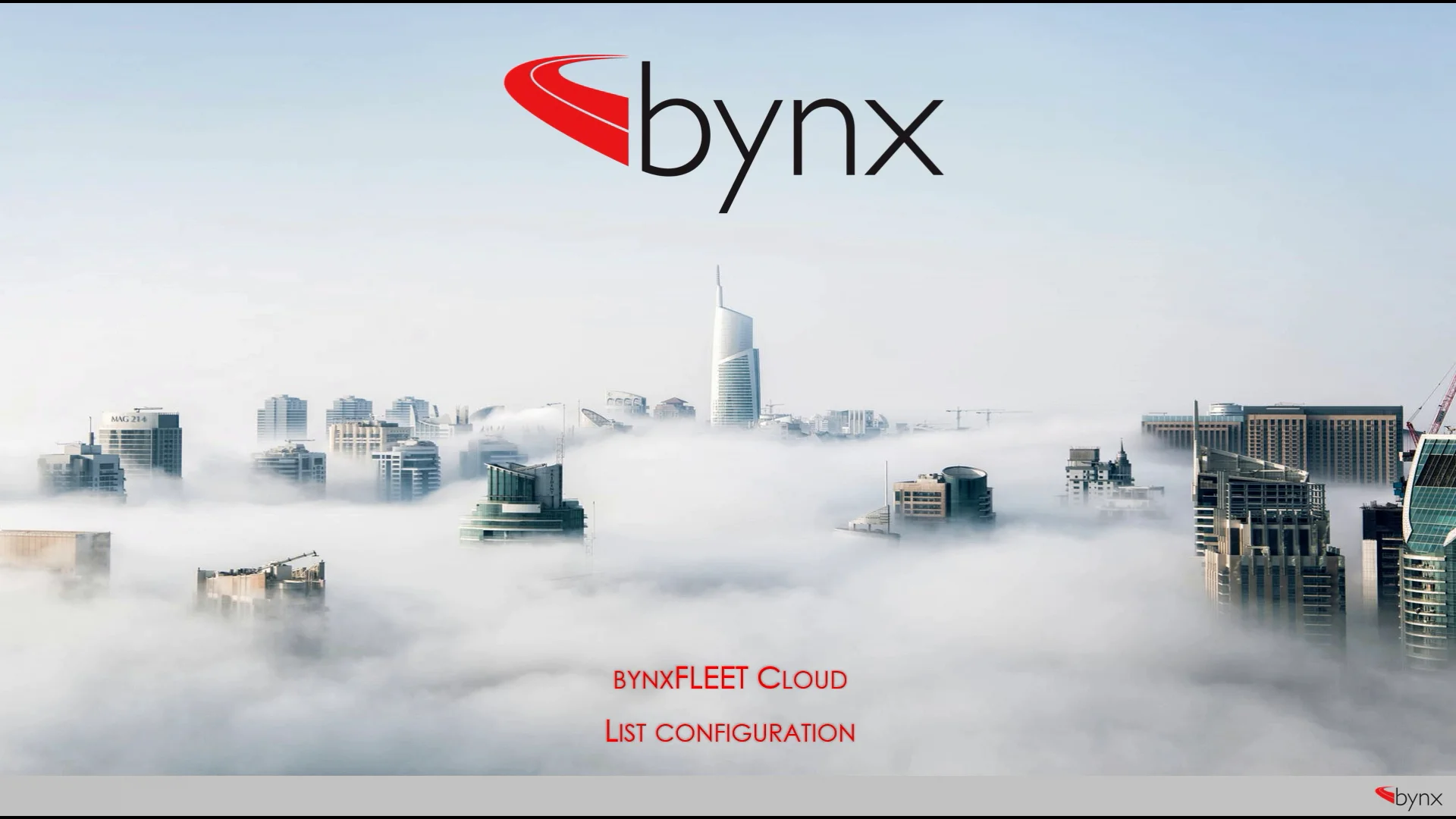 bynxFLEET Cloud - Lists Configurations 1.2 on Vimeo