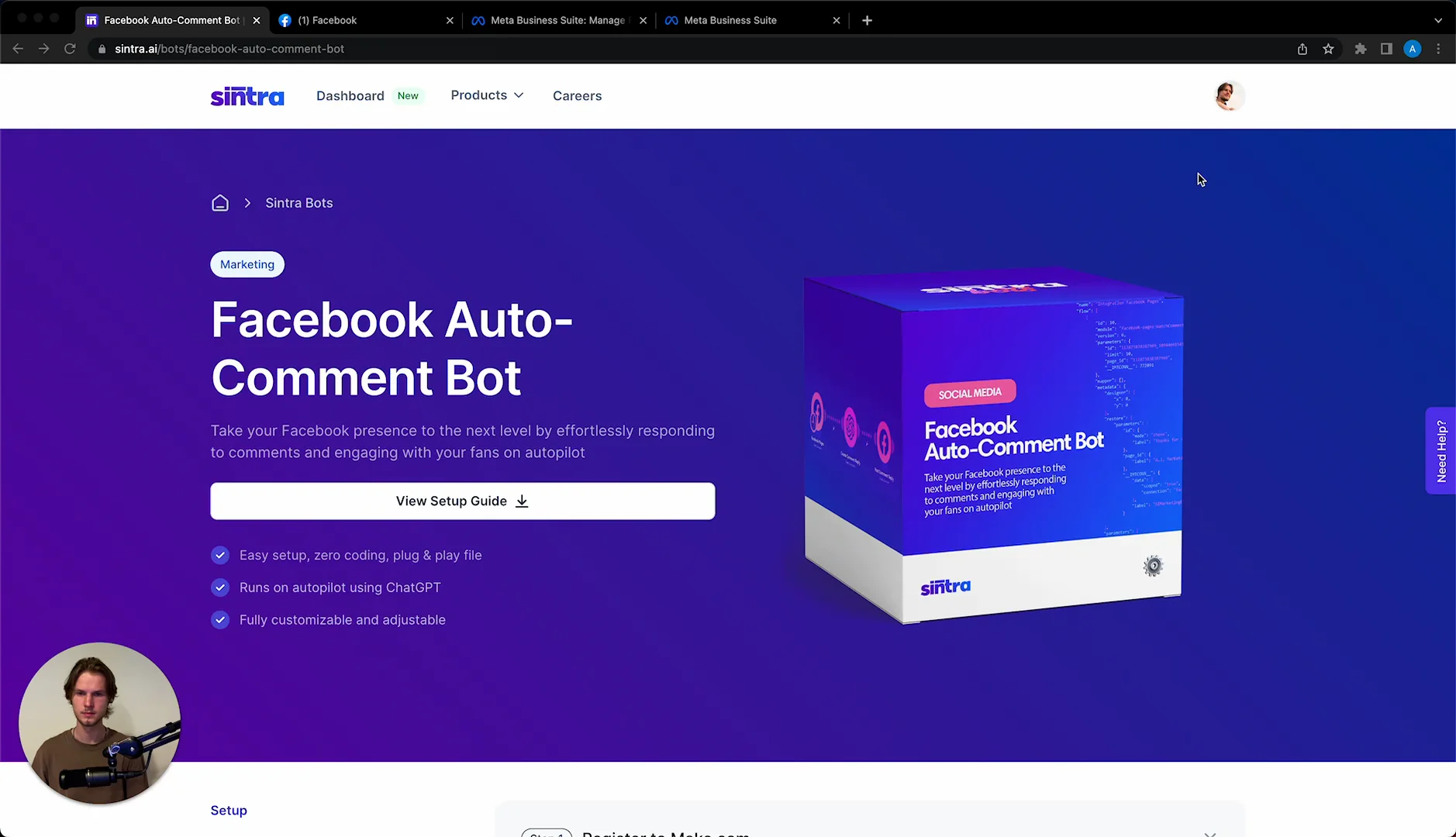 Set up the Bot on Vimeo
