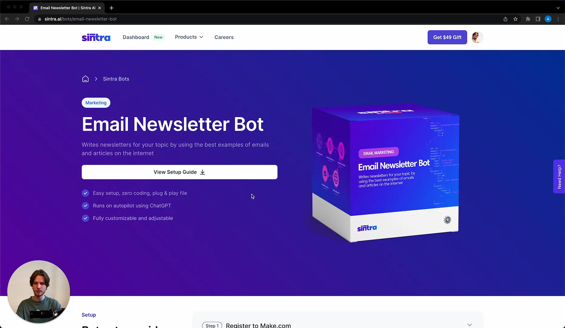 Set up the Bot on Vimeo