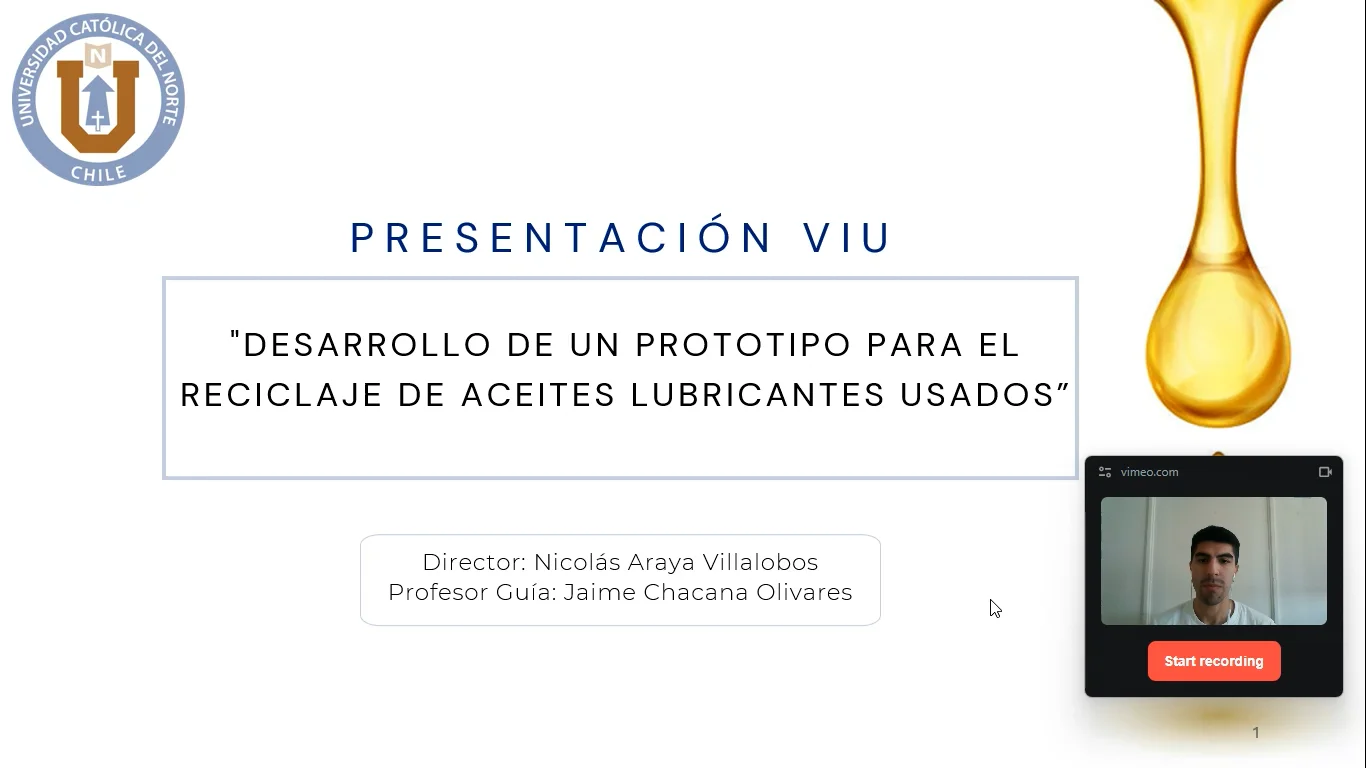 Presentación VIU Nicolás Araya