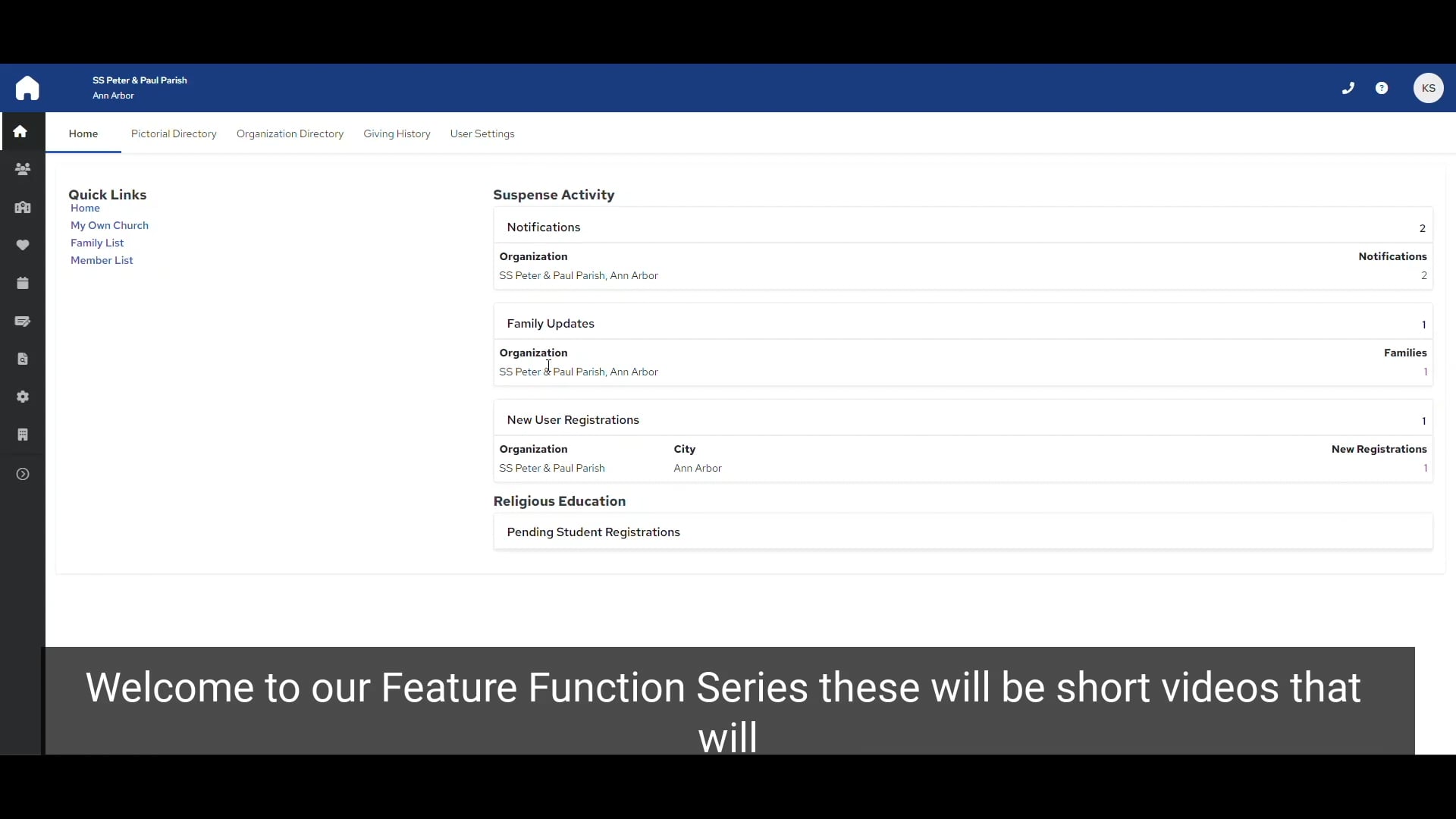 Feature Function - Adding Families to Workgroups