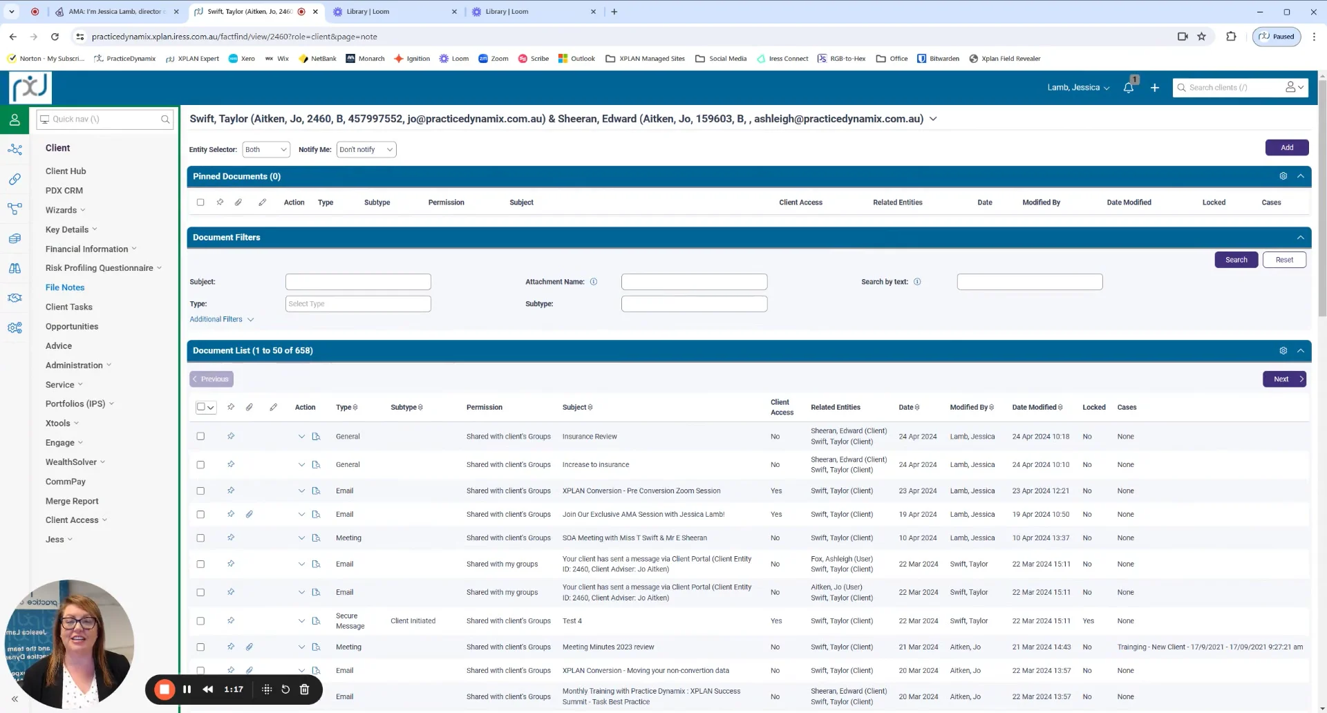File Note Associations