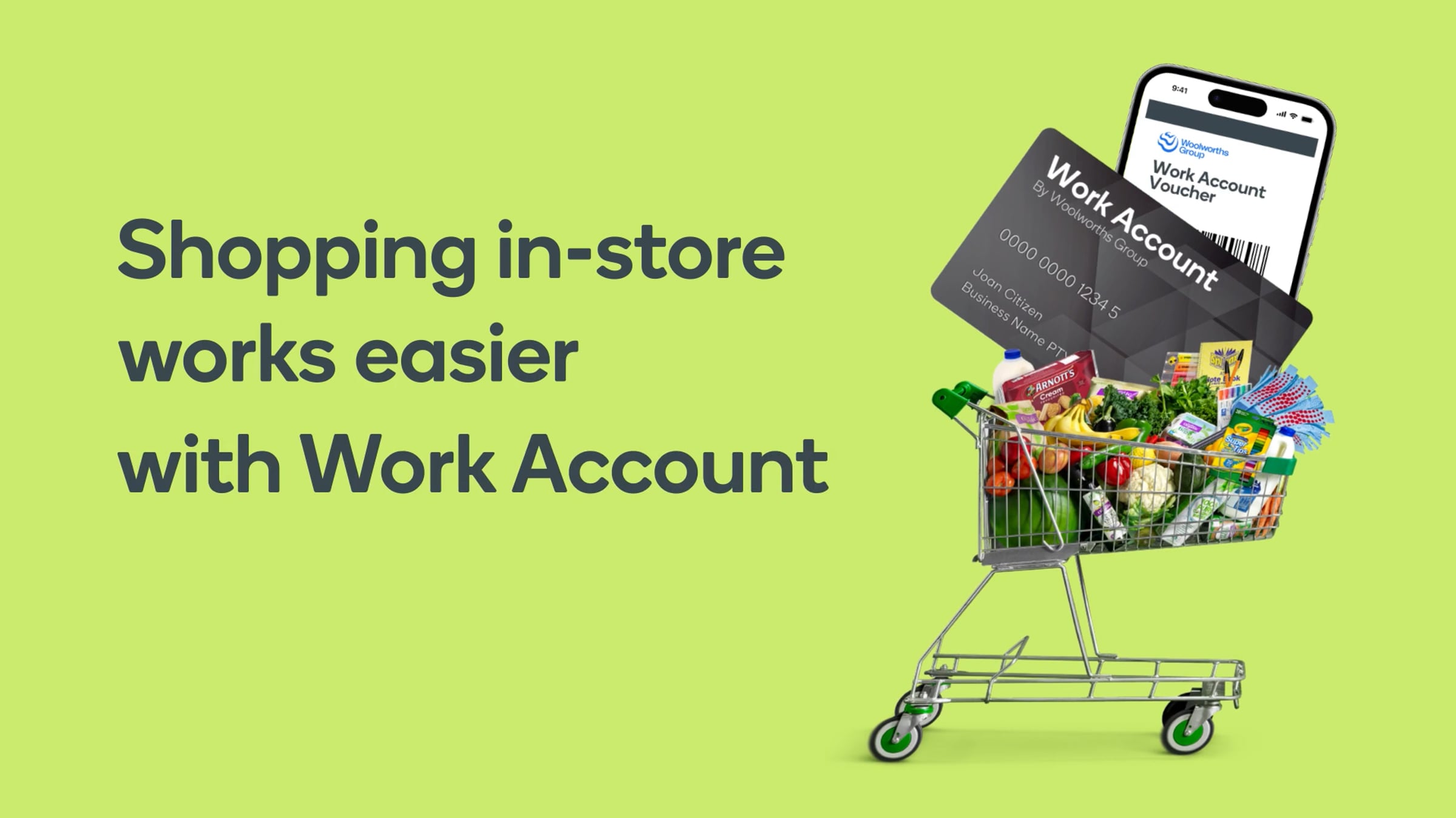 Work Account in-store payment guide