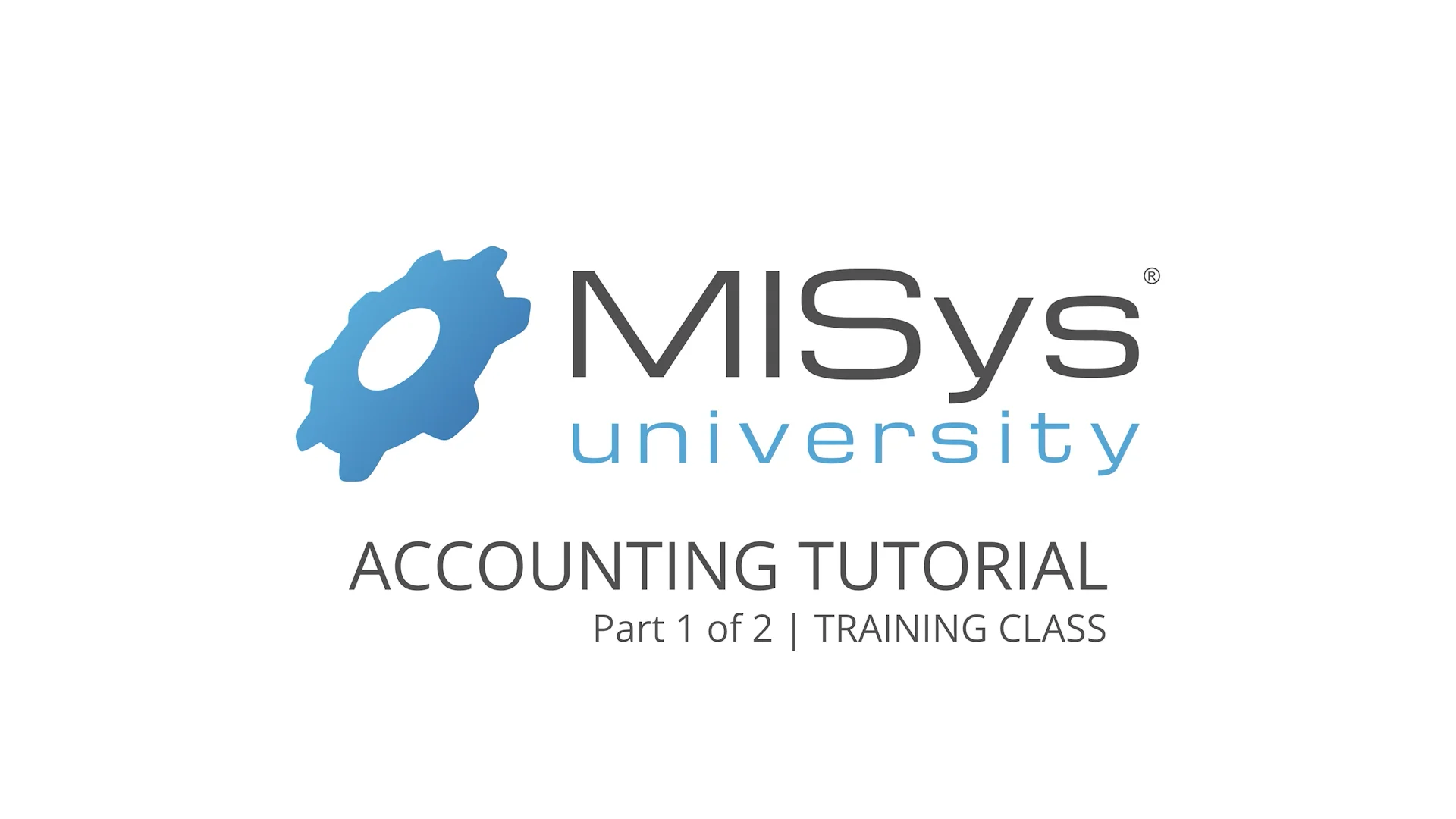 Accounting Tutorial Part 1 of 2