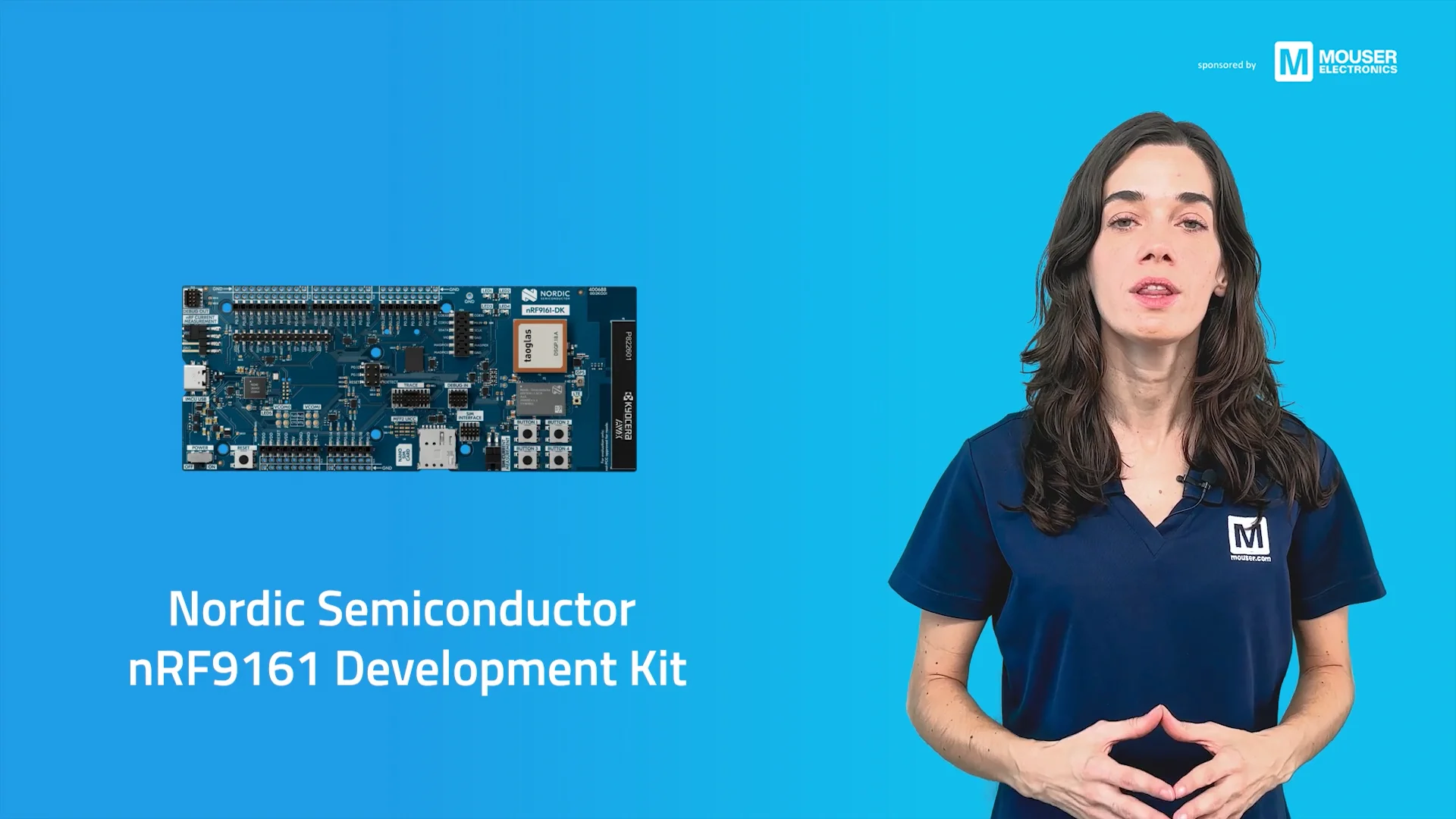 Mouser Electronics - Nordic Semiconductor nRF9161 Dev Kit on Vimeo