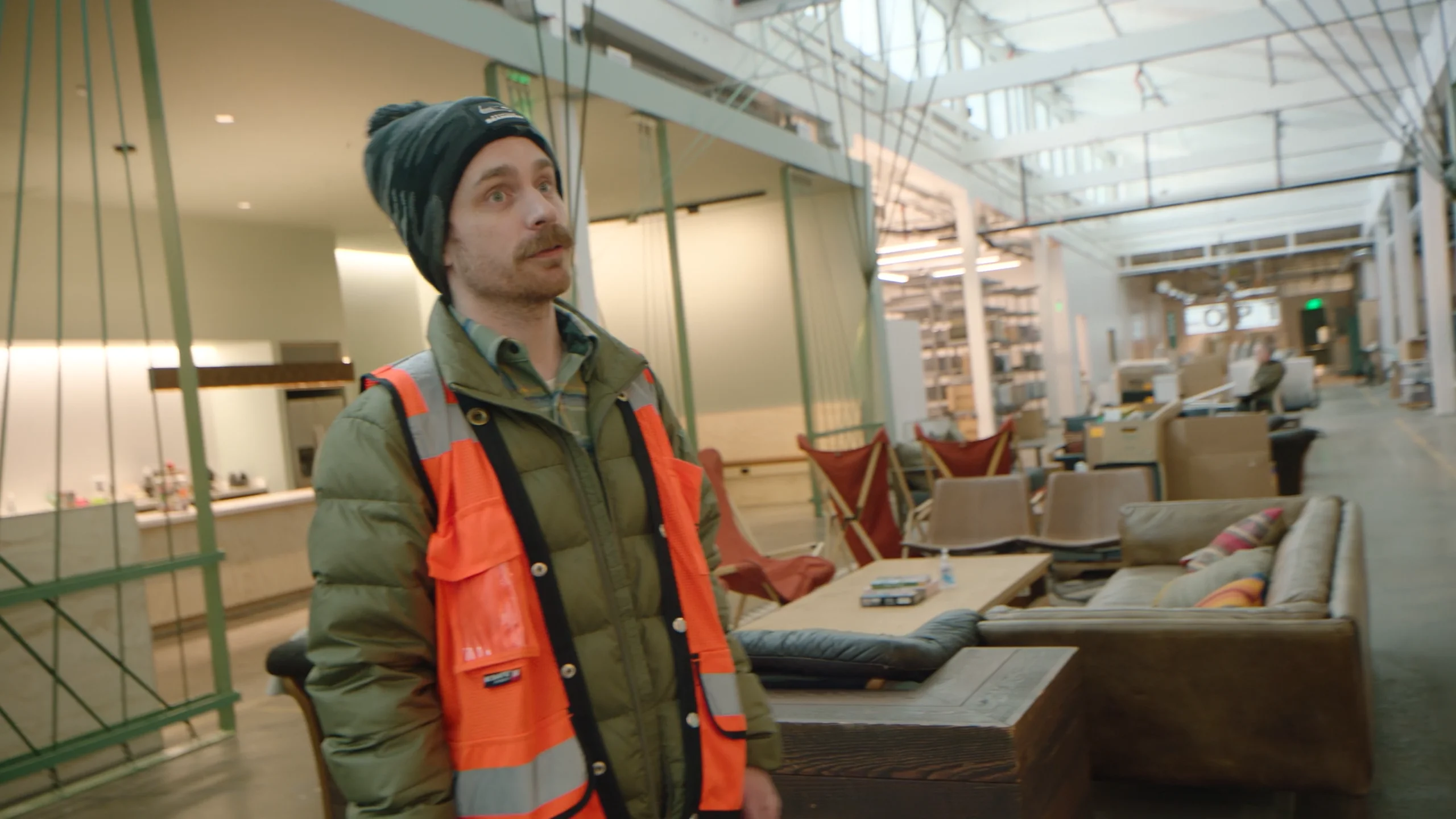 Jeff Harder tours REI Innovation Center