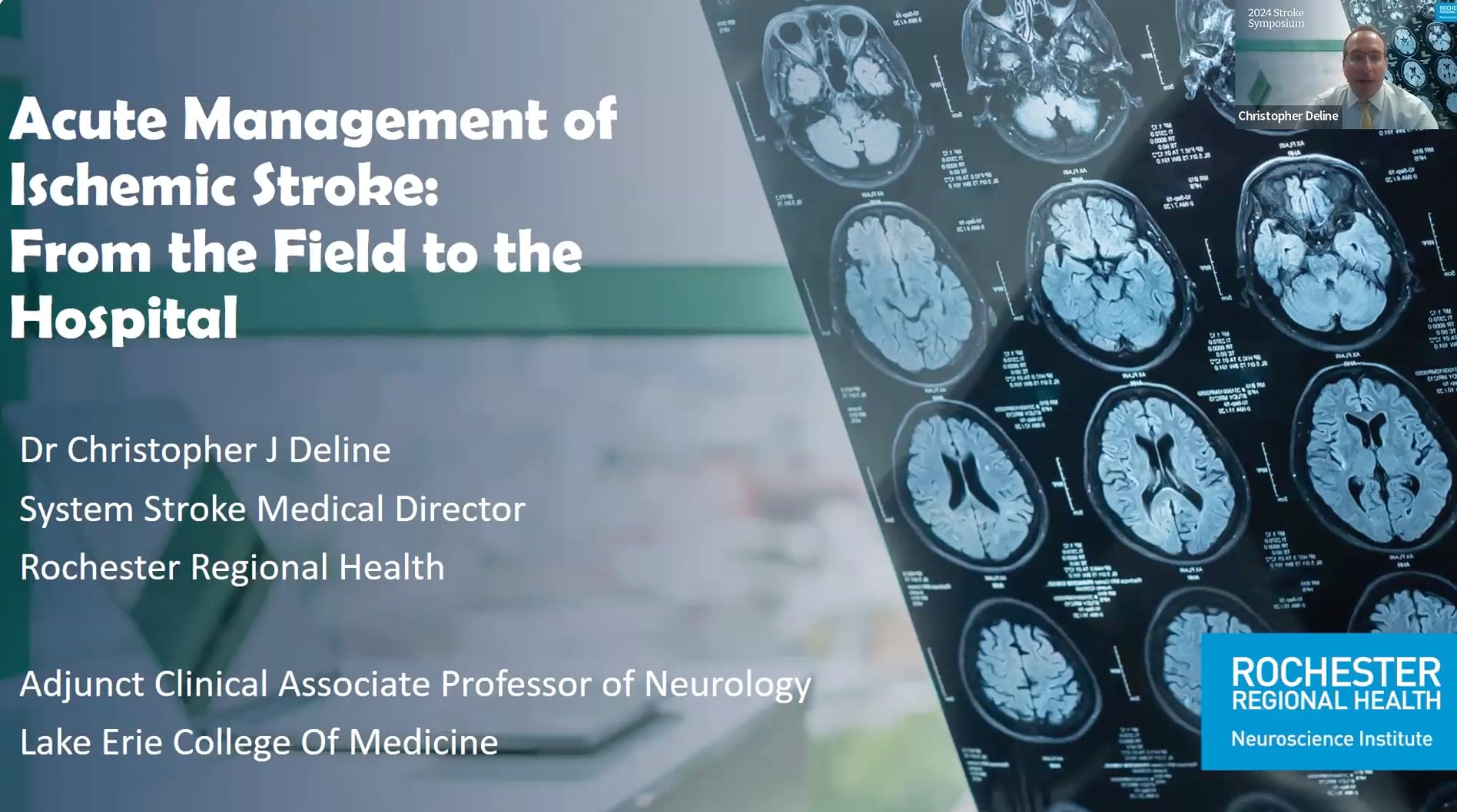 2. Acute Management of Ischemic Stroke: From the Field to the Hospital ...