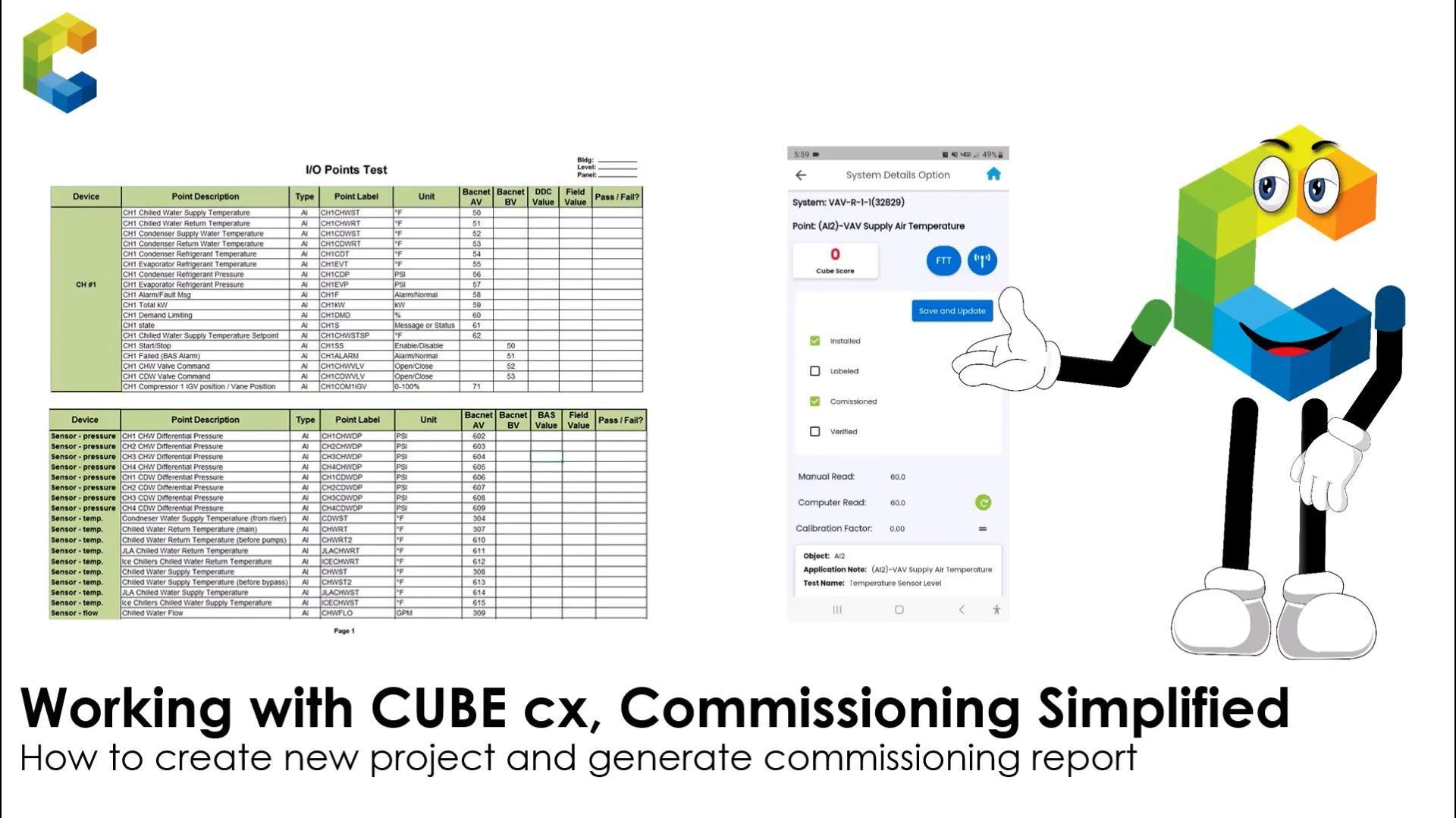 Working with CUBE cx, Commissioning Simplified on Vimeo
