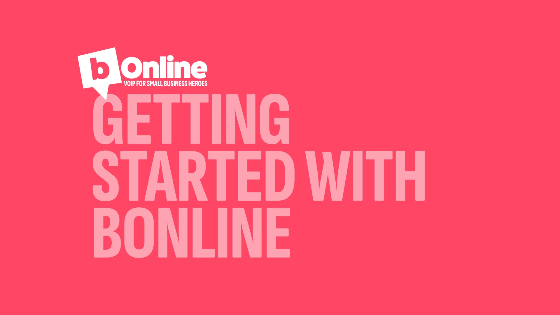 Getting started with bOnline!