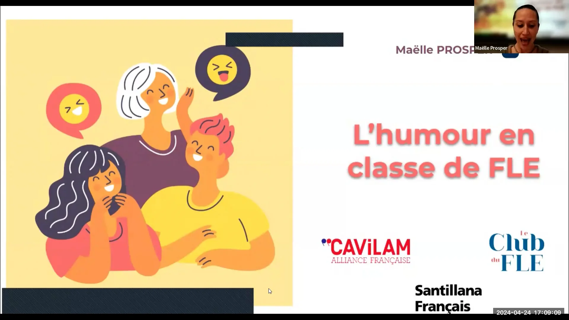 L'humour en classe de FLE, avec Maëlle Propser du CAVILAM Alliance ...