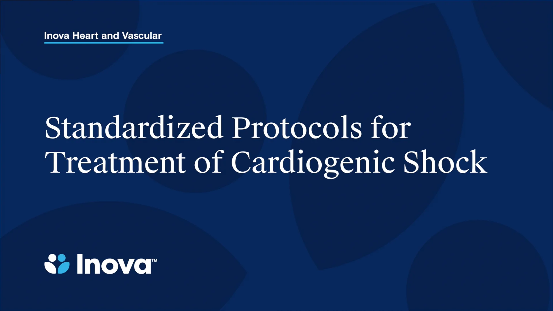 Inova Schar Heart and Vascular: Standardized Protocols for Treatment of ...