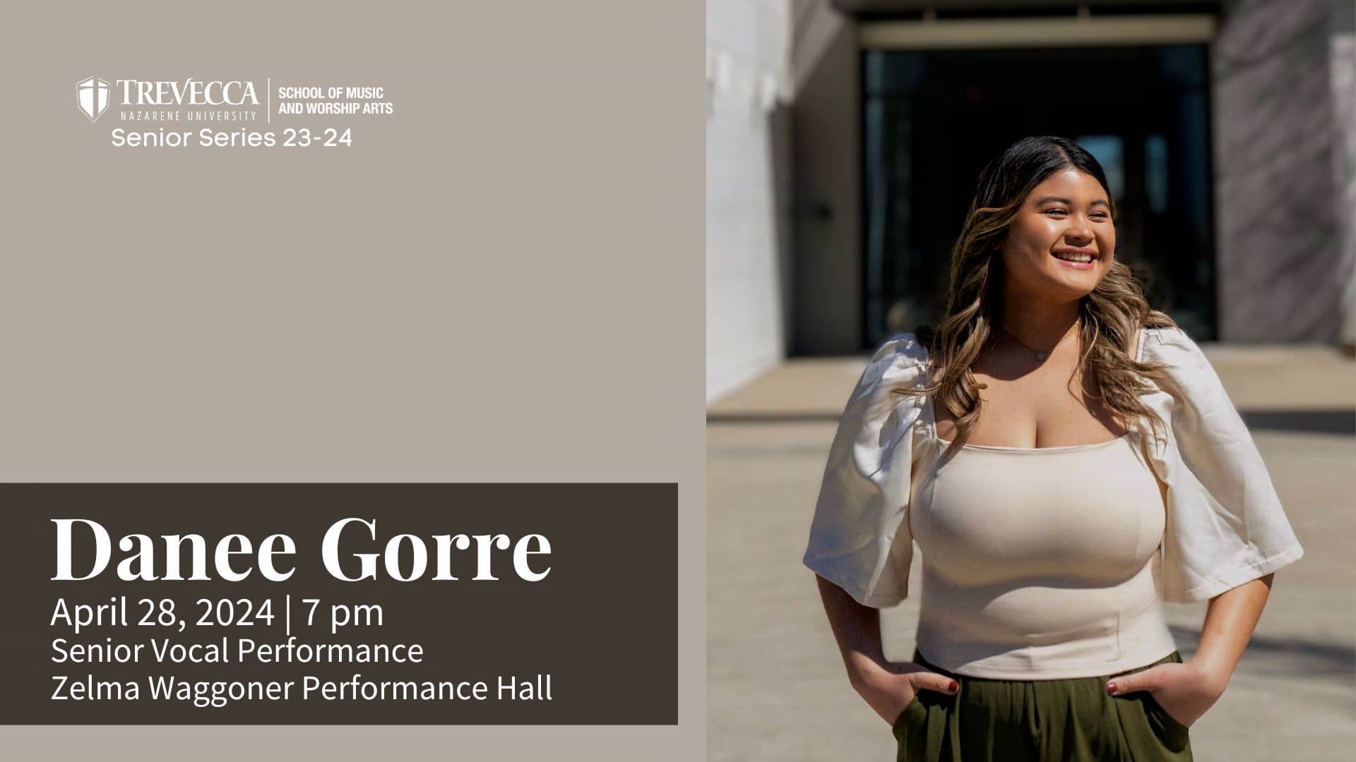 Danee Gorre Senior Commercial Vocal Performance on Vimeo