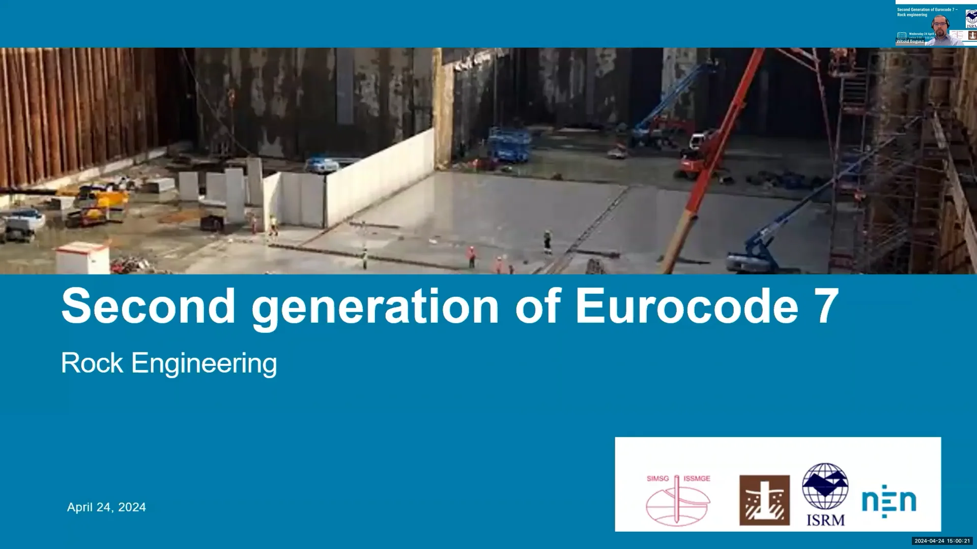 Webinar Eurocode 7 - Rock engineering