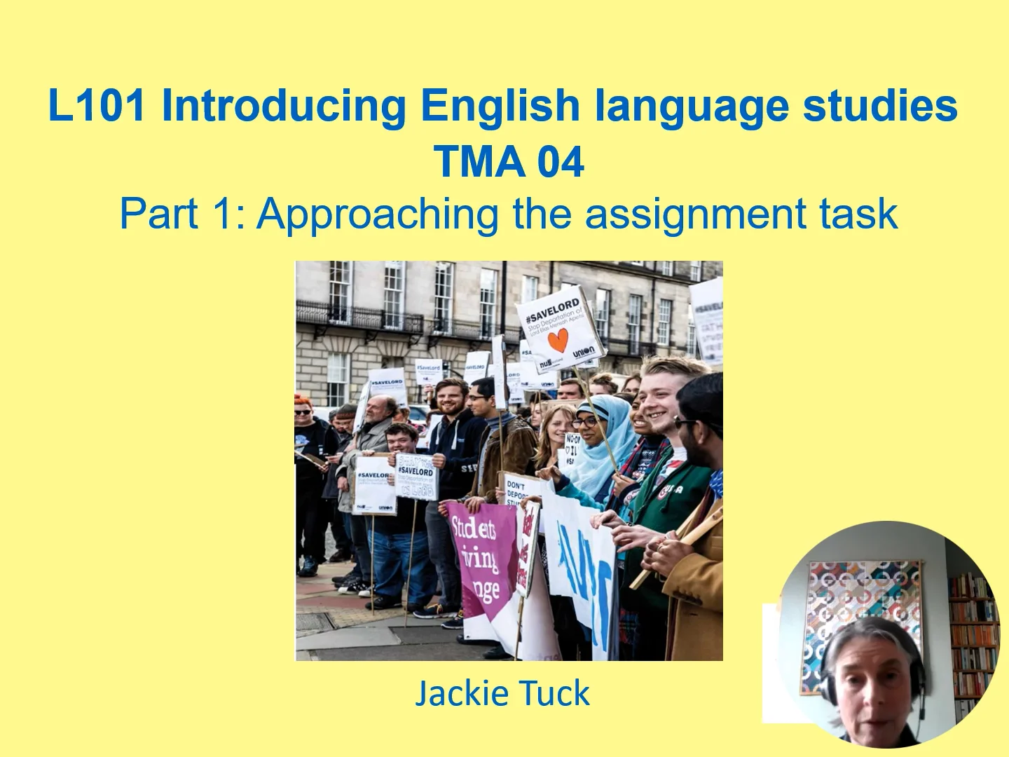L101 TMA 04 Screencast Part 1 Approaching the assignment task