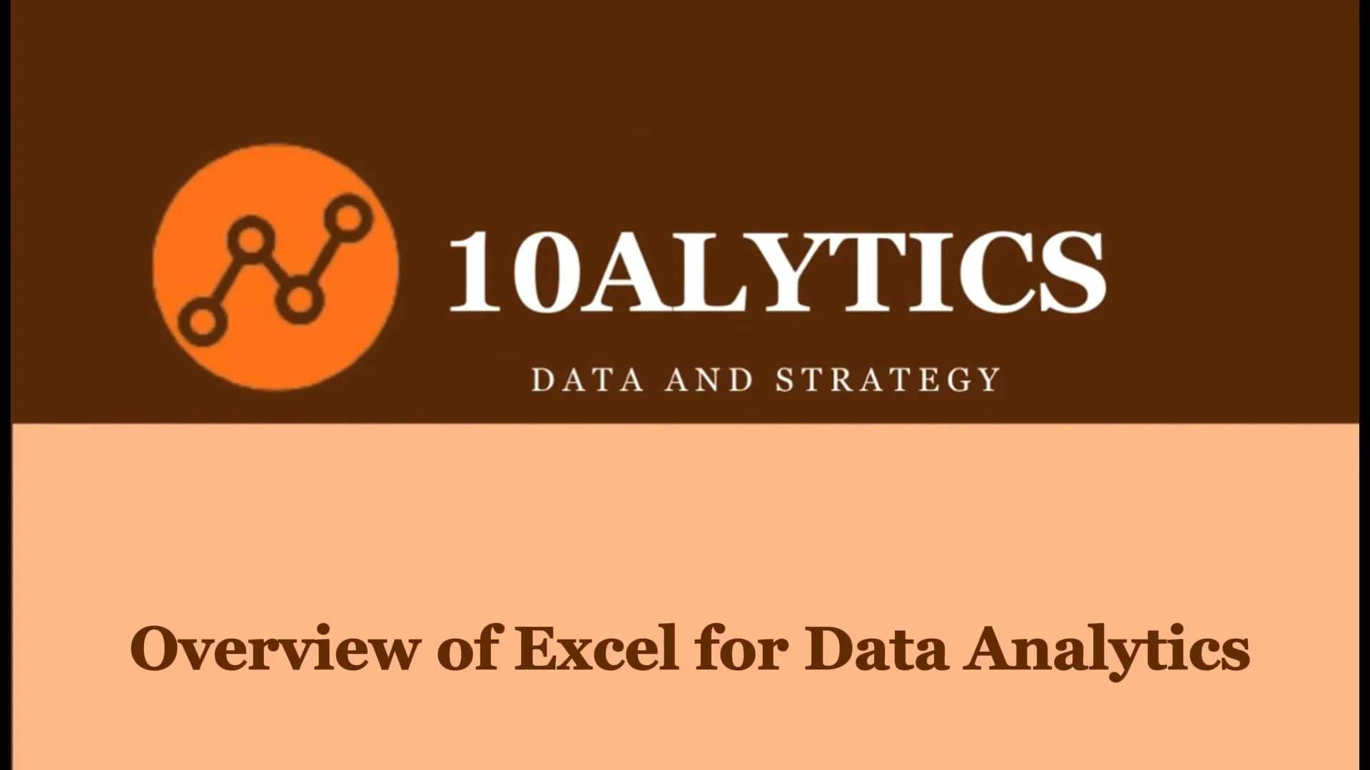 1. Overview of Excel for Data Analytics on Vimeo
