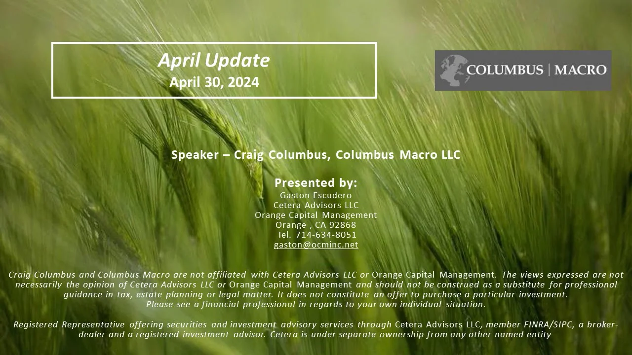 April 2024 - Monthly Update Video (OCM) on Vimeo