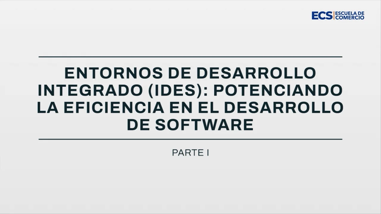 Entornos de desarrollo integrado (IDES): Potenciando la eficiencia en ...