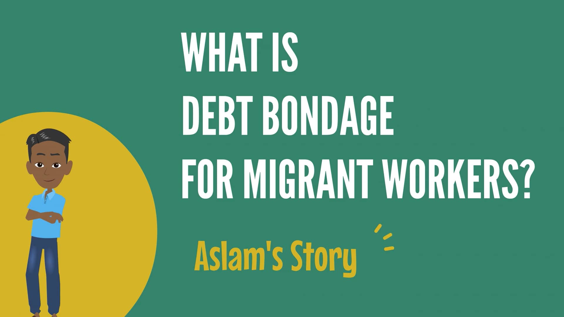 FFACT Project: Aslam's Story of Debt Bondage (English) on Vimeo