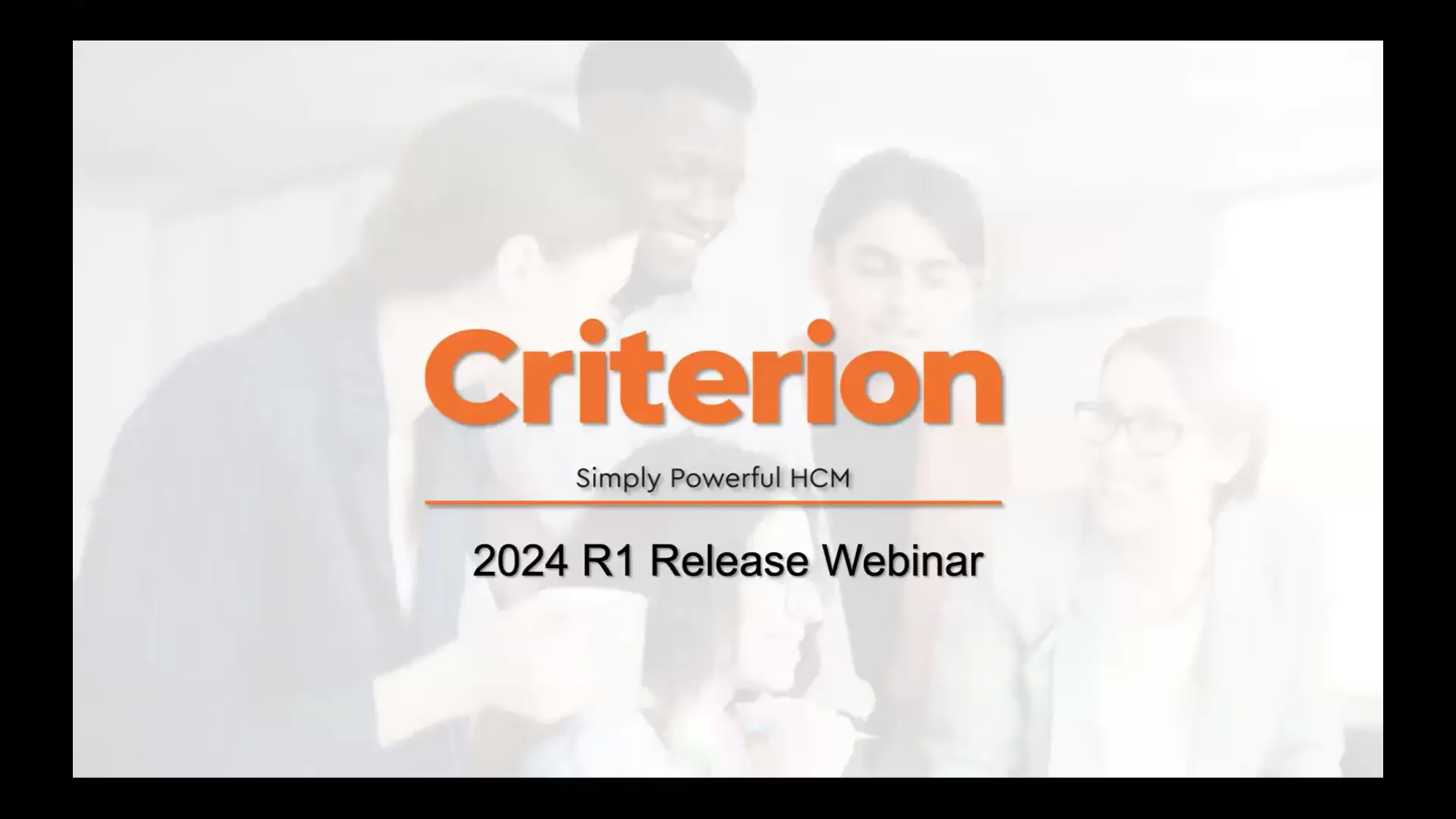 Criterion 24 R1 Client Release Webinar on Vimeo