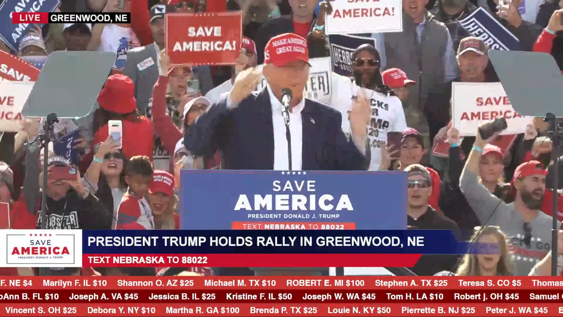 Speech: Donald Trump Holds a Political Rally in Greenwood, Nebraska ...