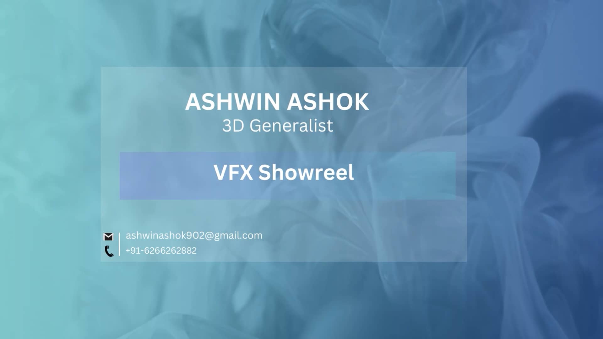ASHWIN ASHOK | VFX SHOWREEL on Vimeo