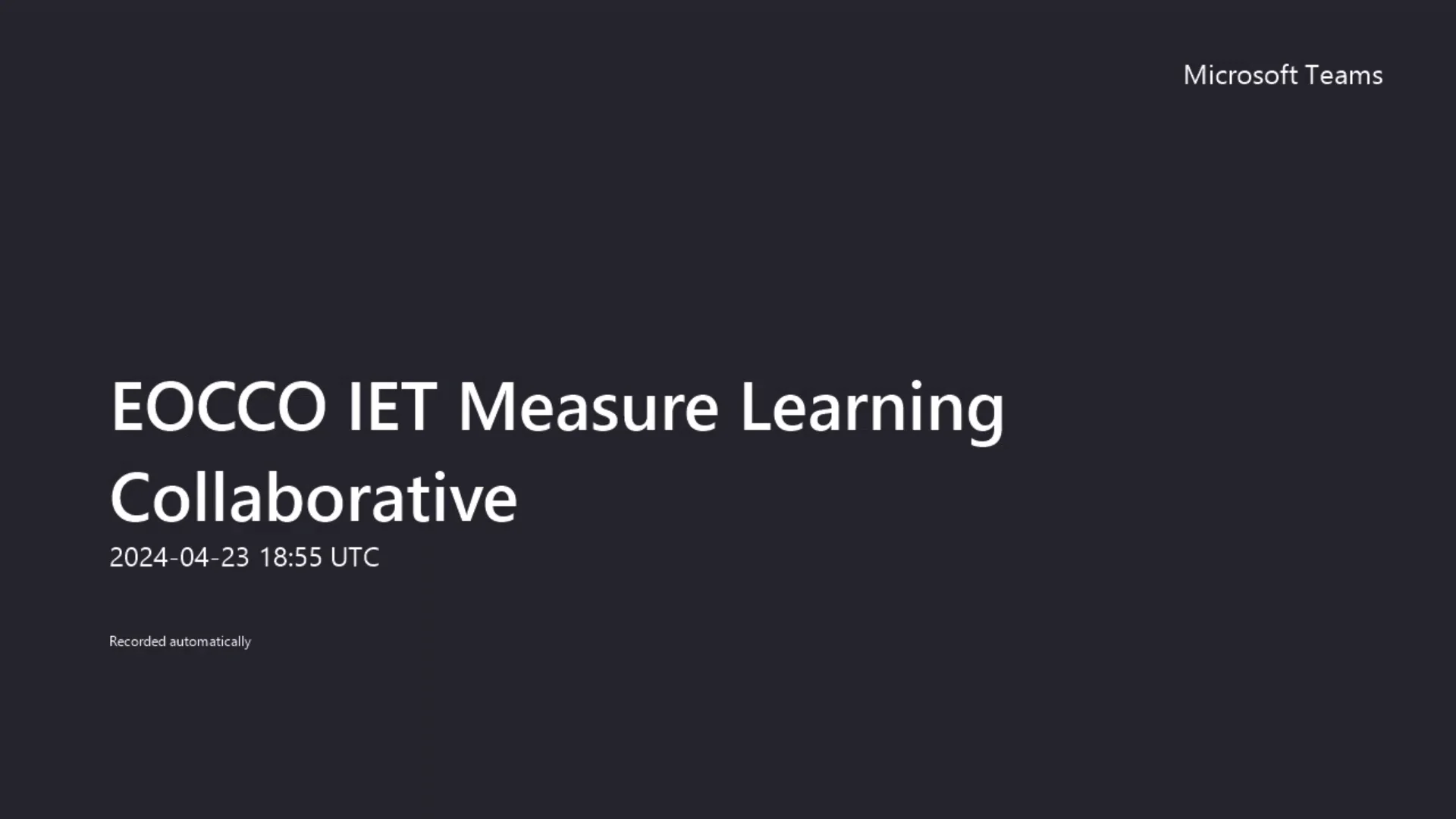 EOCCO IET Measure Learning Collaborative 4/23/24 on Vimeo