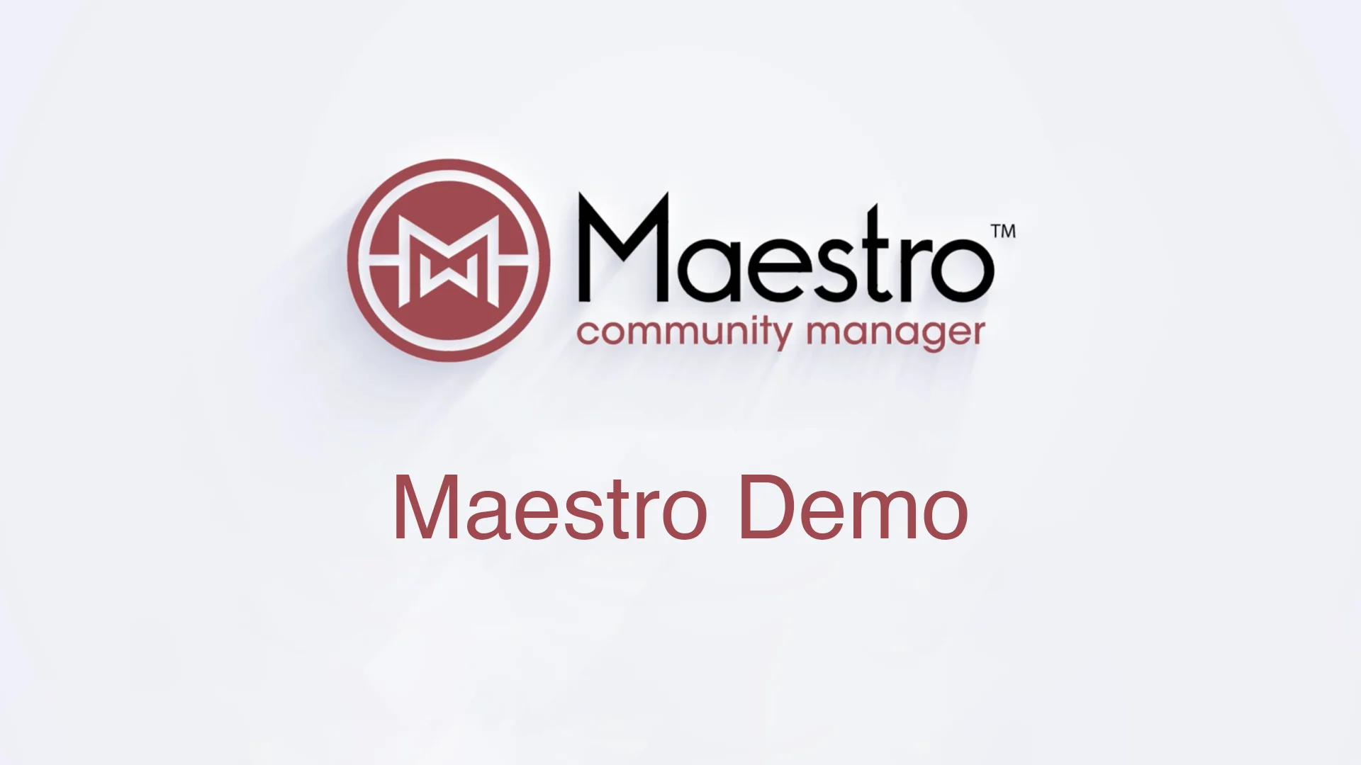 Maestro Demo